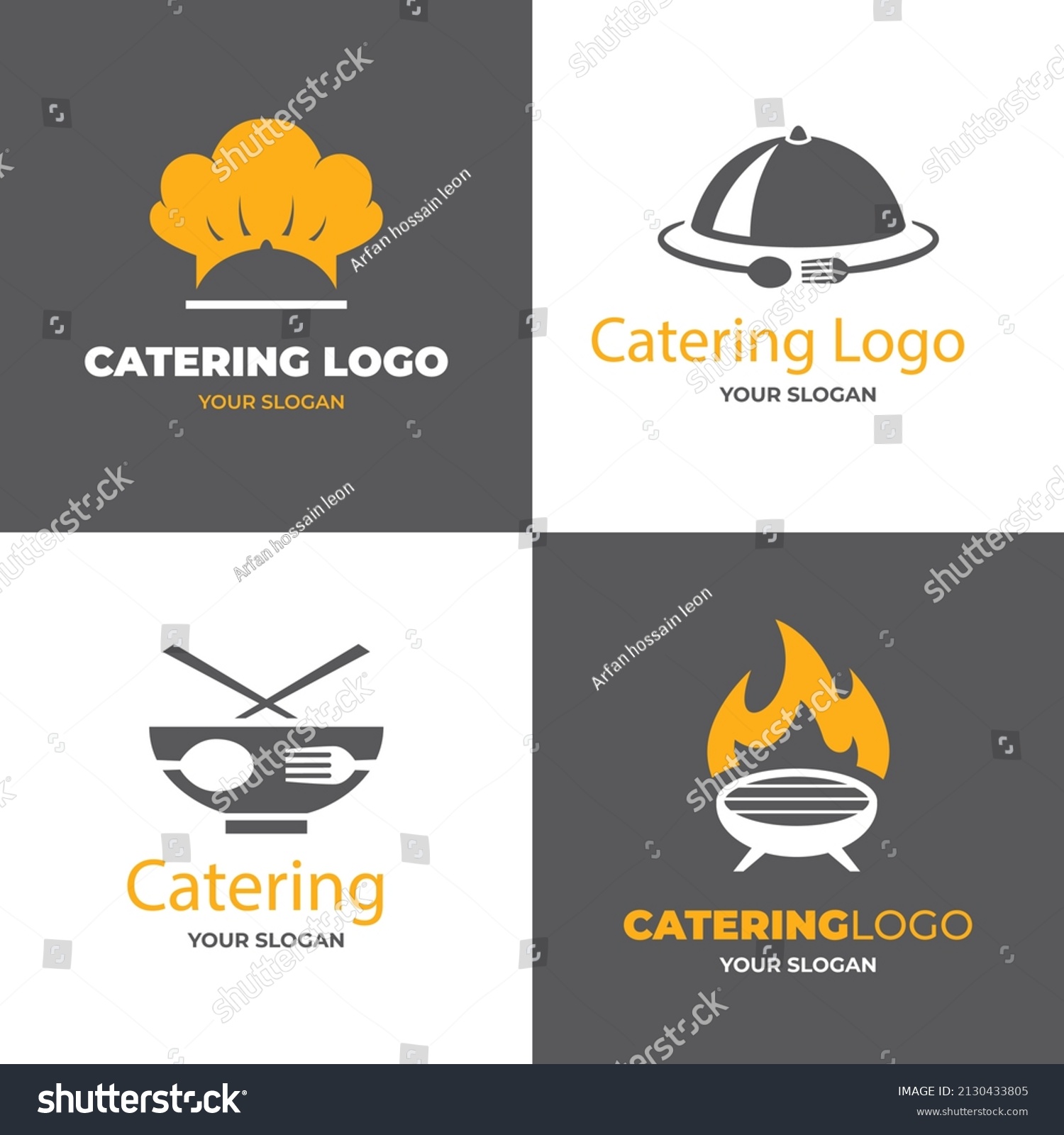 Creative Catering Logo Templates Design Stock Vector (Royalty Free ...