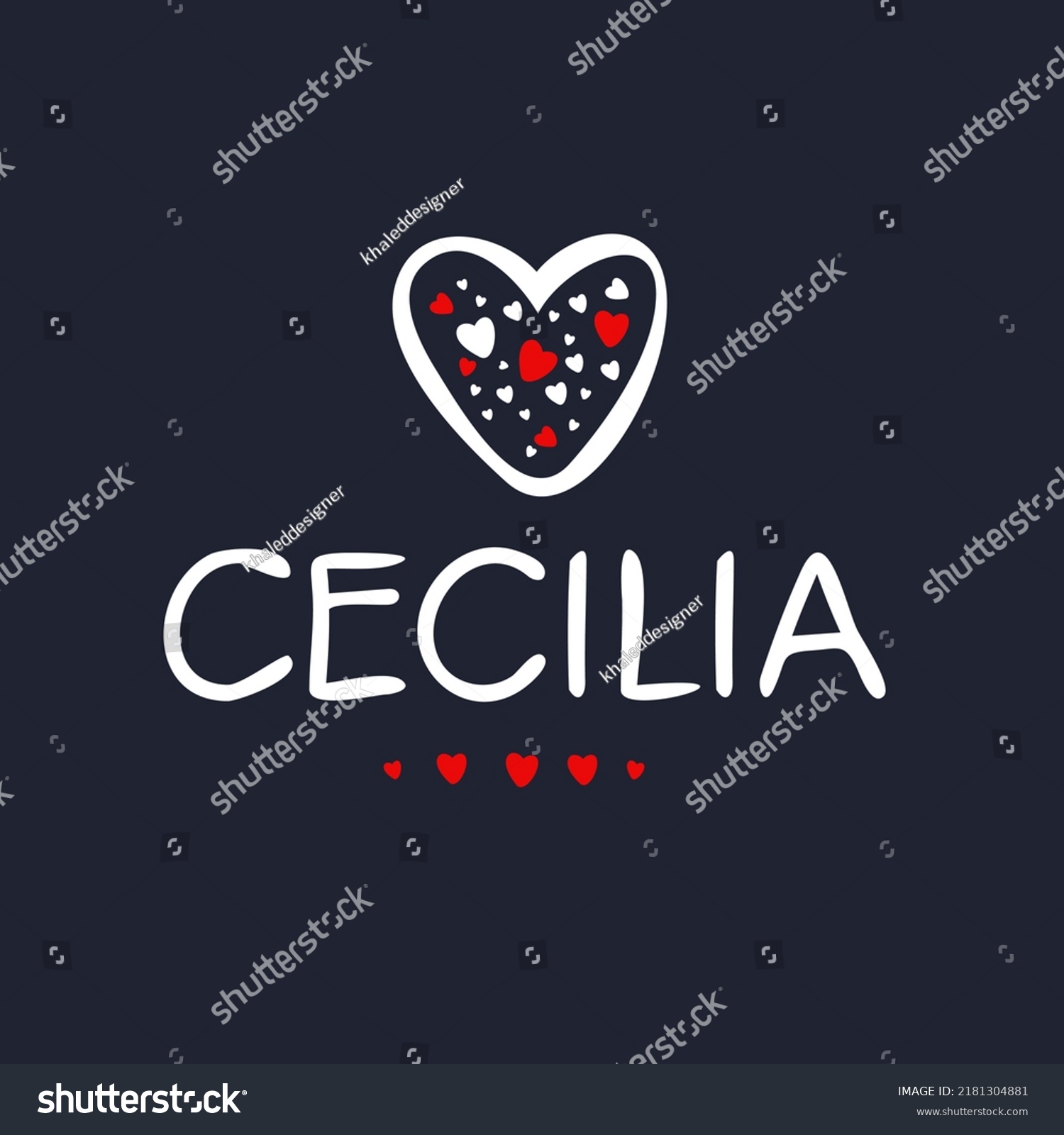 48 Cecilia name Images, Stock Photos & Vectors | Shutterstock