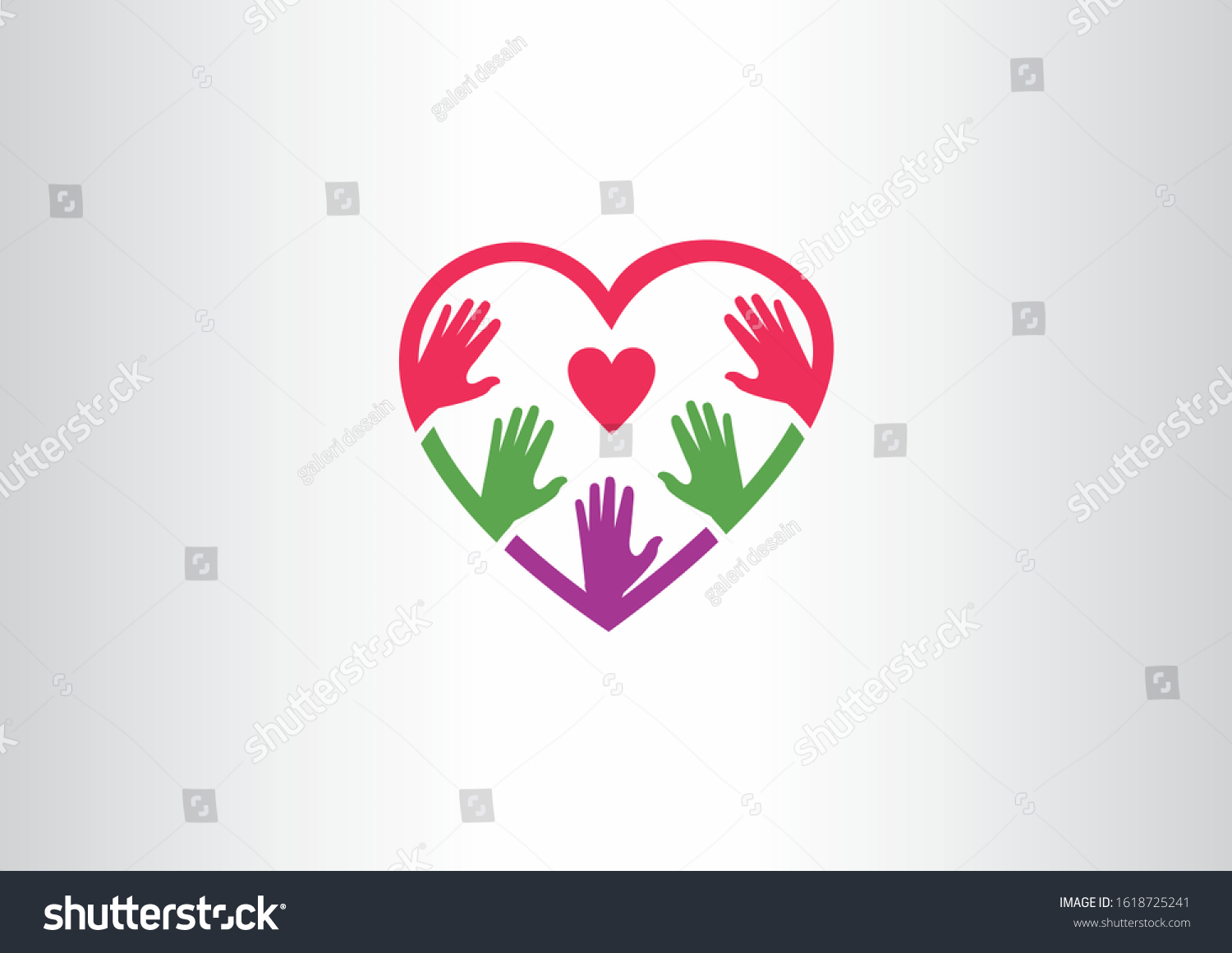 Creative Charity Logo Design Template Vector Stock Vector (Royalty Free ...