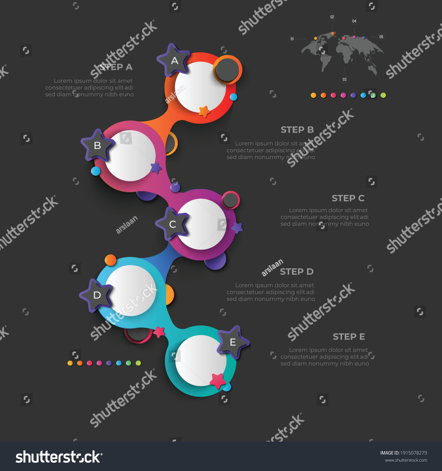 Creative Chart Vector Infographic Template On Stock Vector (Royalty ...