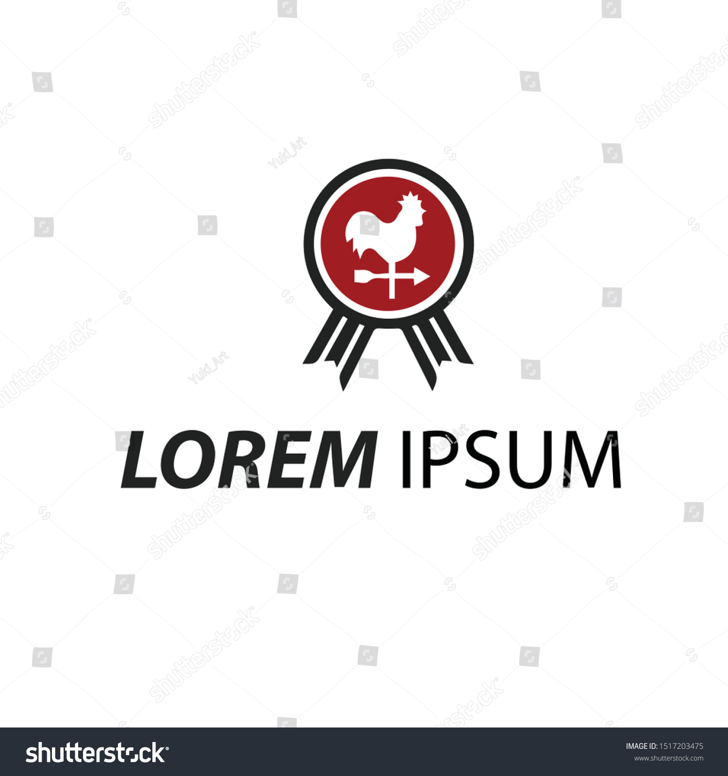 Creative Chicken Arrow Logo Illustrationvector: vector de stock (libre ...