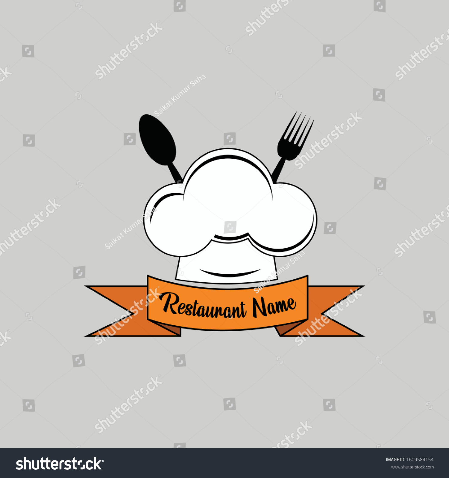 Creative Clean Restaurant Logo Design Stock Vector (Royalty Free ...