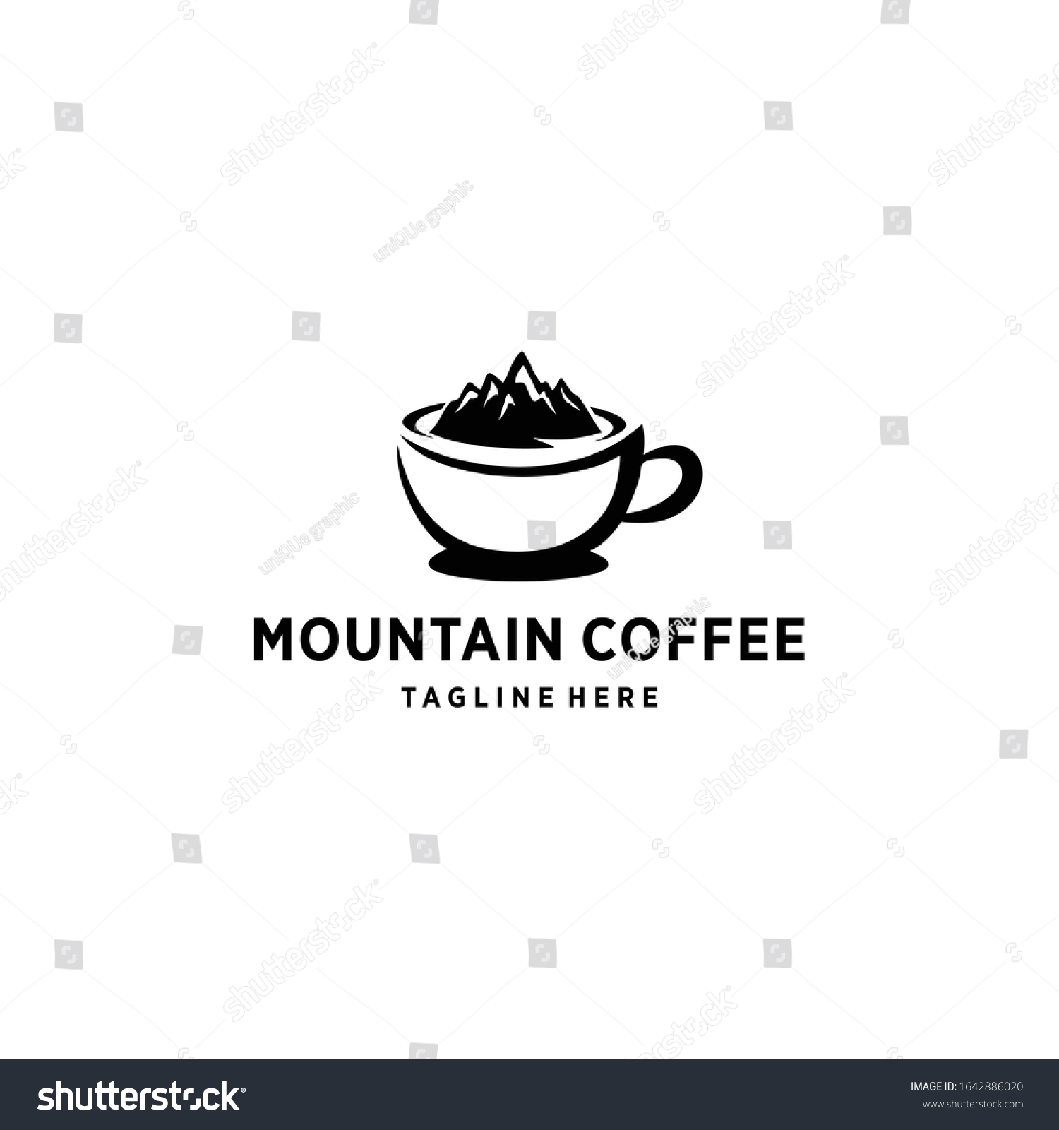 Creative Coffee Logo Design Vector Sign Stock Vector (Royalty Free ...