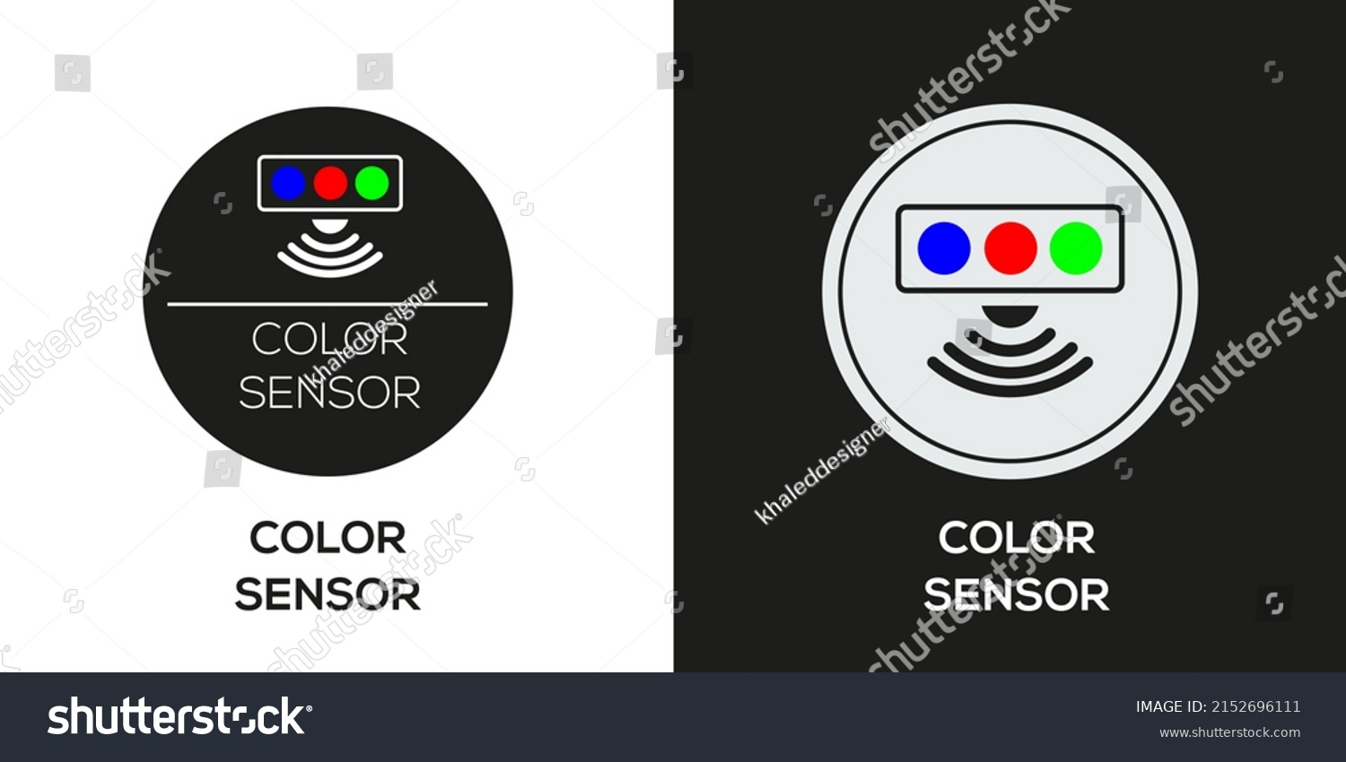Creative Color Sensor Icon Vector Sign Stock Vector (Royalty Free ...
