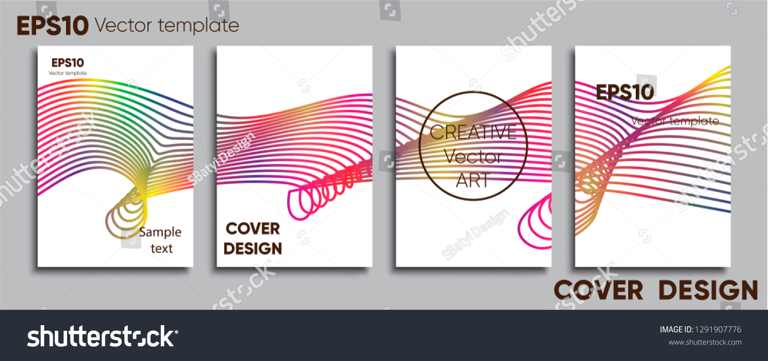 Creative Colored Cover Cover Design Cool Stock Vector (Royalty Free ...
