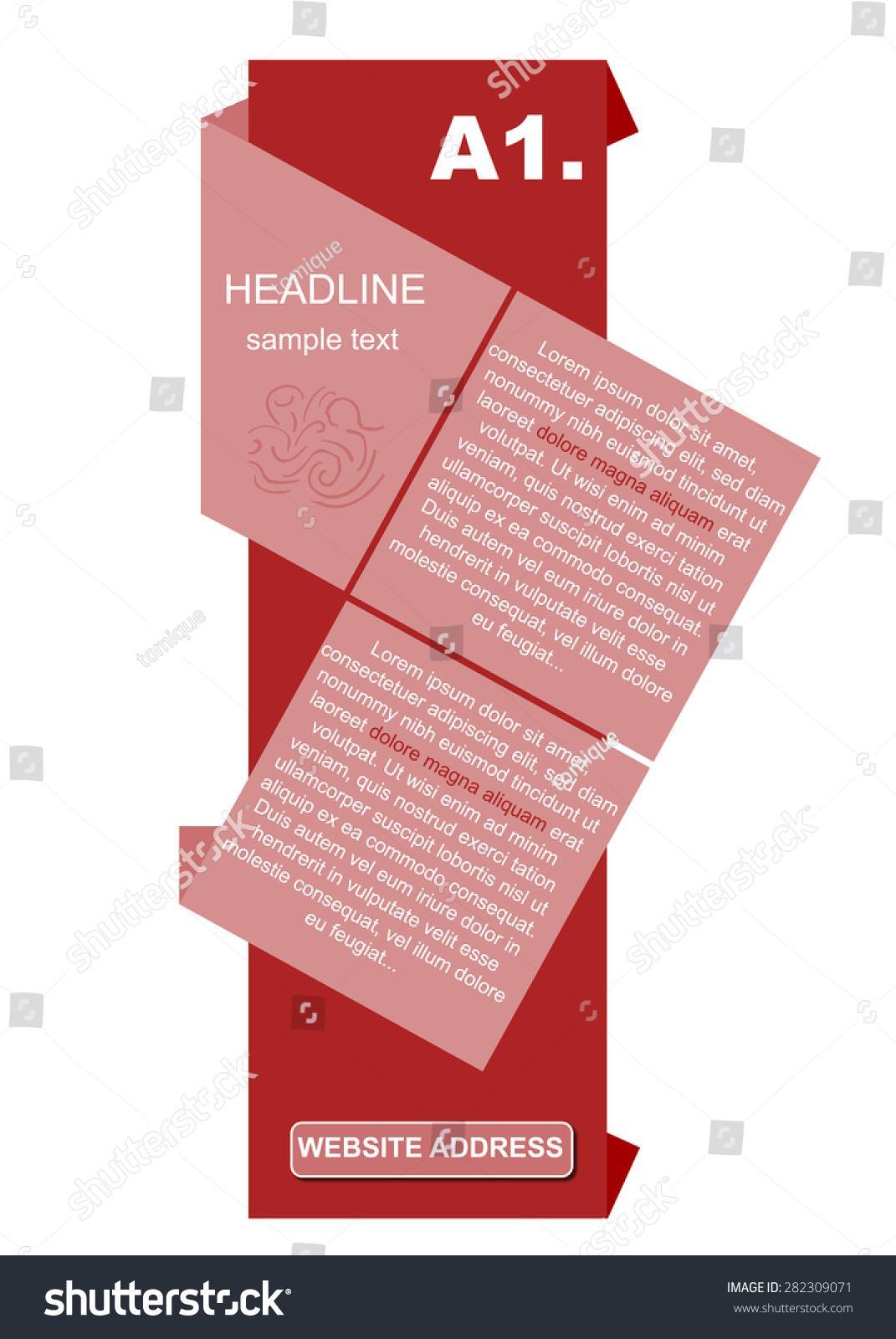 Creative Column Headline Text Stock Vector (Royalty Free) 282309071 ...
