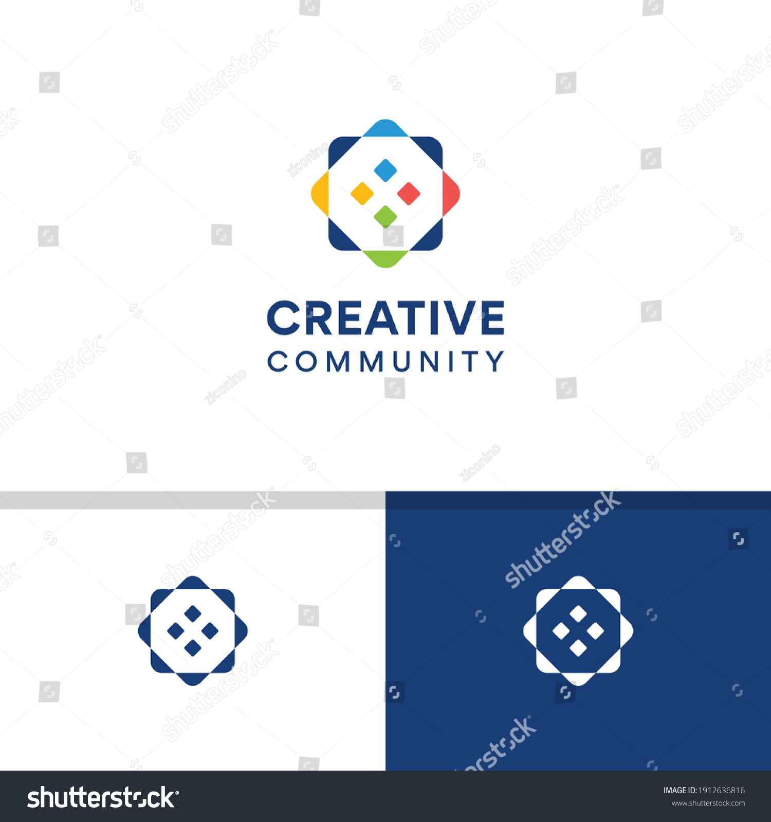 Creative Community Logo Modern Logo Template Stock Vector (Royalty Free ...