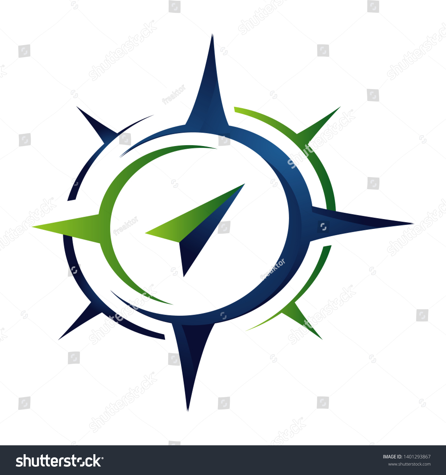 Creative Compass Logo Concept Design Template: vetor stock (livre de ...