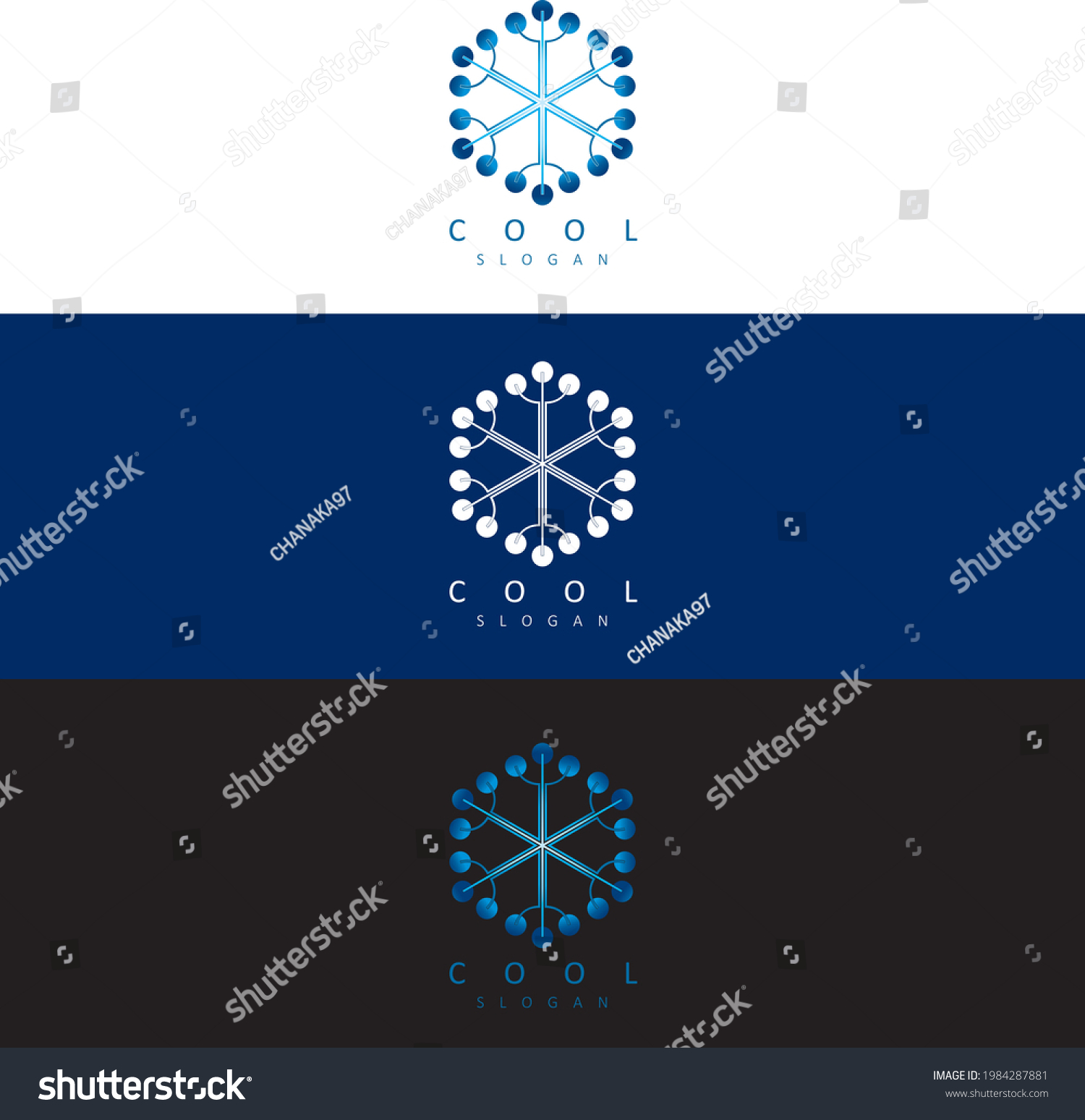 Creative Cooling Logo Design Vector Design Stock Vector (Royalty Free ...
