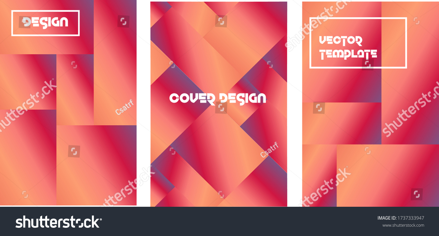 Creative Cover Design Vector Set Template Stock Vector (Royalty Free ...
