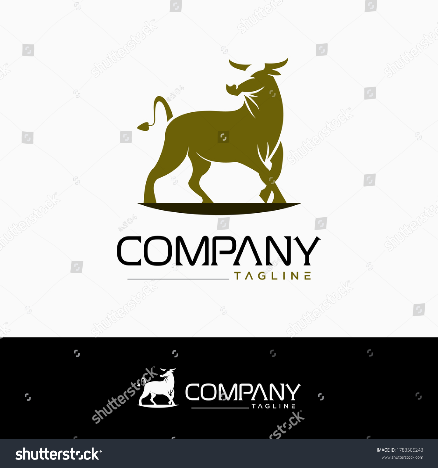 Creative Cow Logo Design Vector Stock Vector (Royalty Free) 1783505243 ...