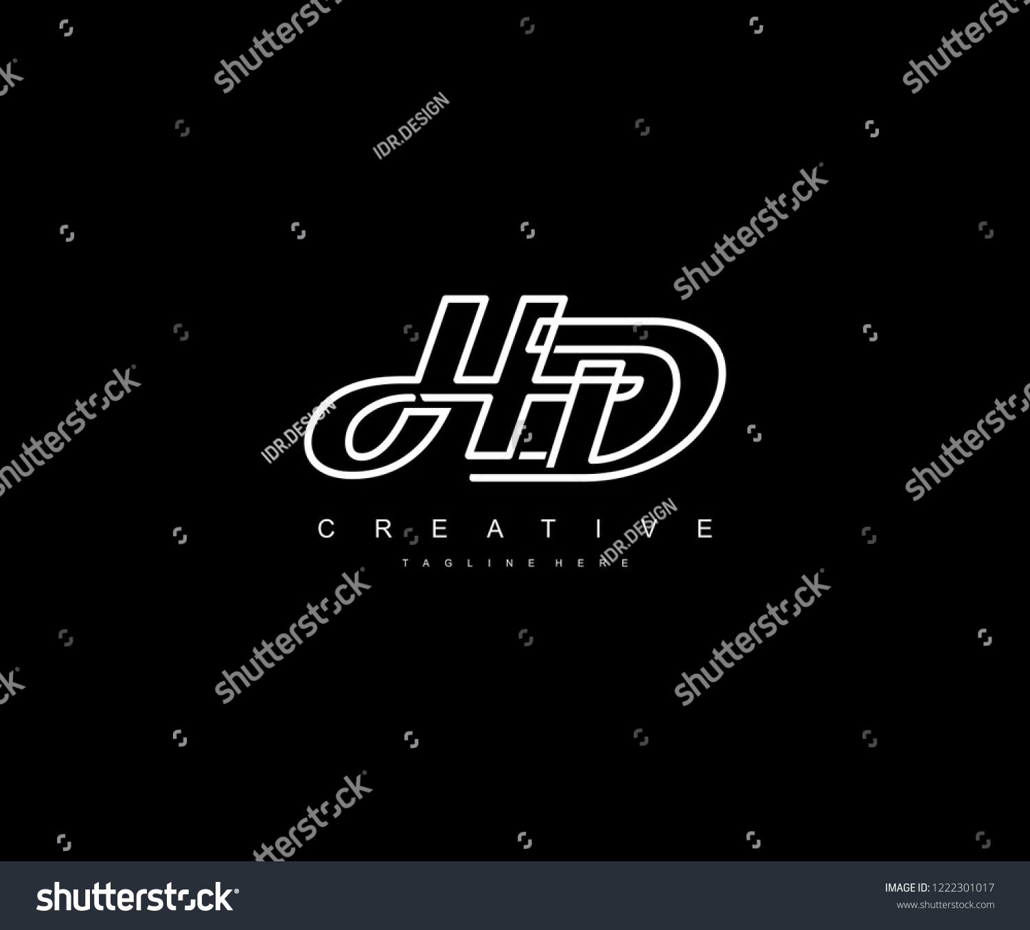 Creative Design Letter Hd Linked Vector Stock Vector (Royalty Free ...