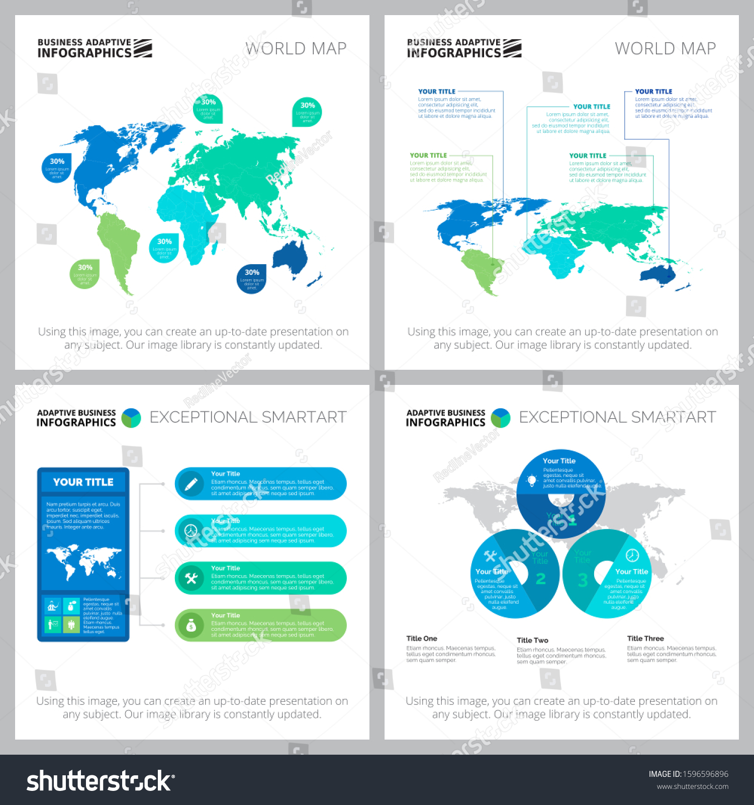 Creative Diagram Layout Set Workflow Template Stock Vector (Royalty ...