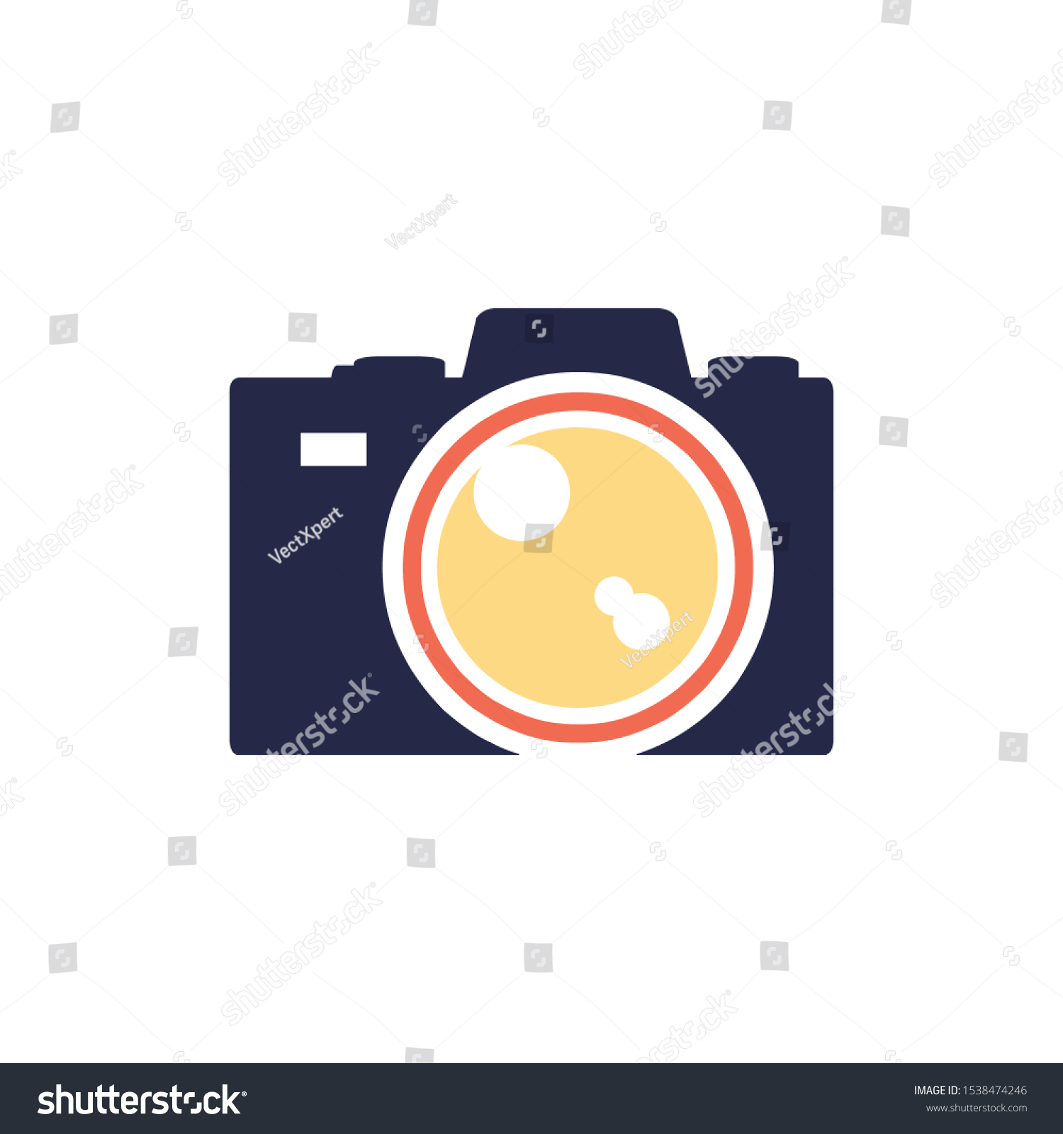 Creative Digital Dslr Camera Logo Symbol Stock Vector (Royalty Free ...