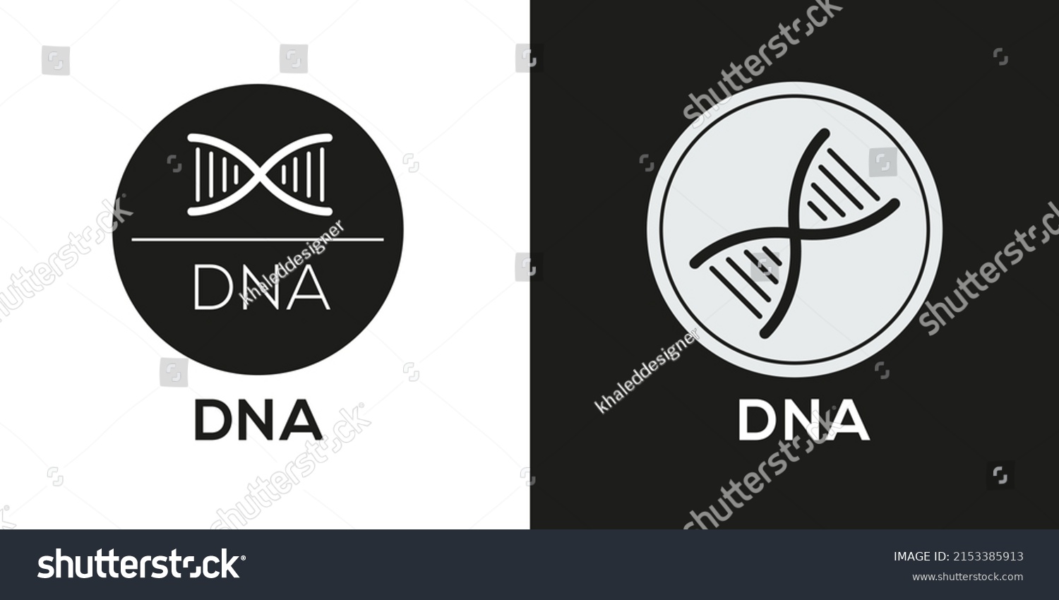 Creative Dna Icon Deoxyribonucleic Acid Vector Stock Vector (Royalty ...