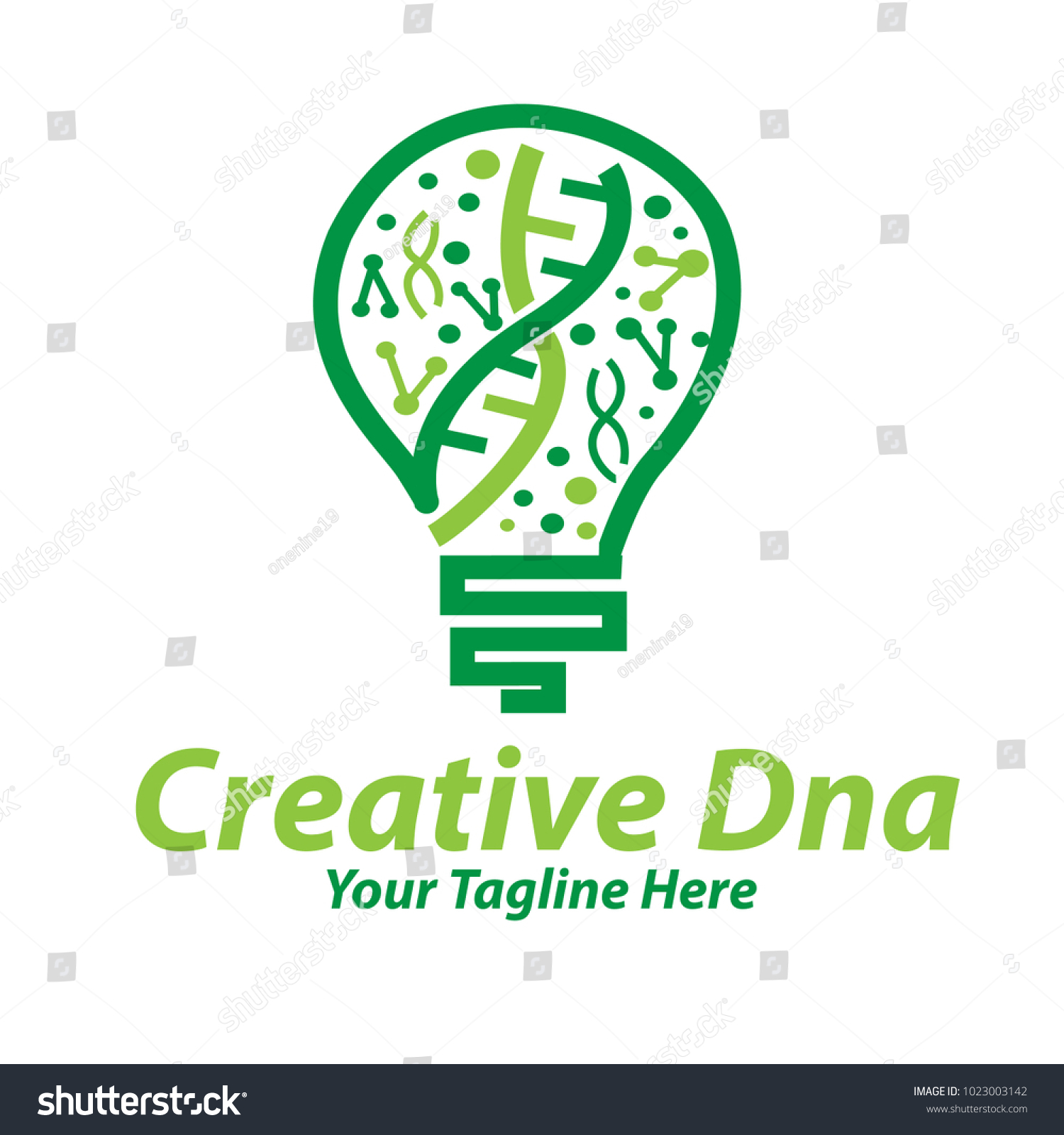 Creative Dna Logo Stock Vector (Royalty Free) 1023003142 | Shutterstock