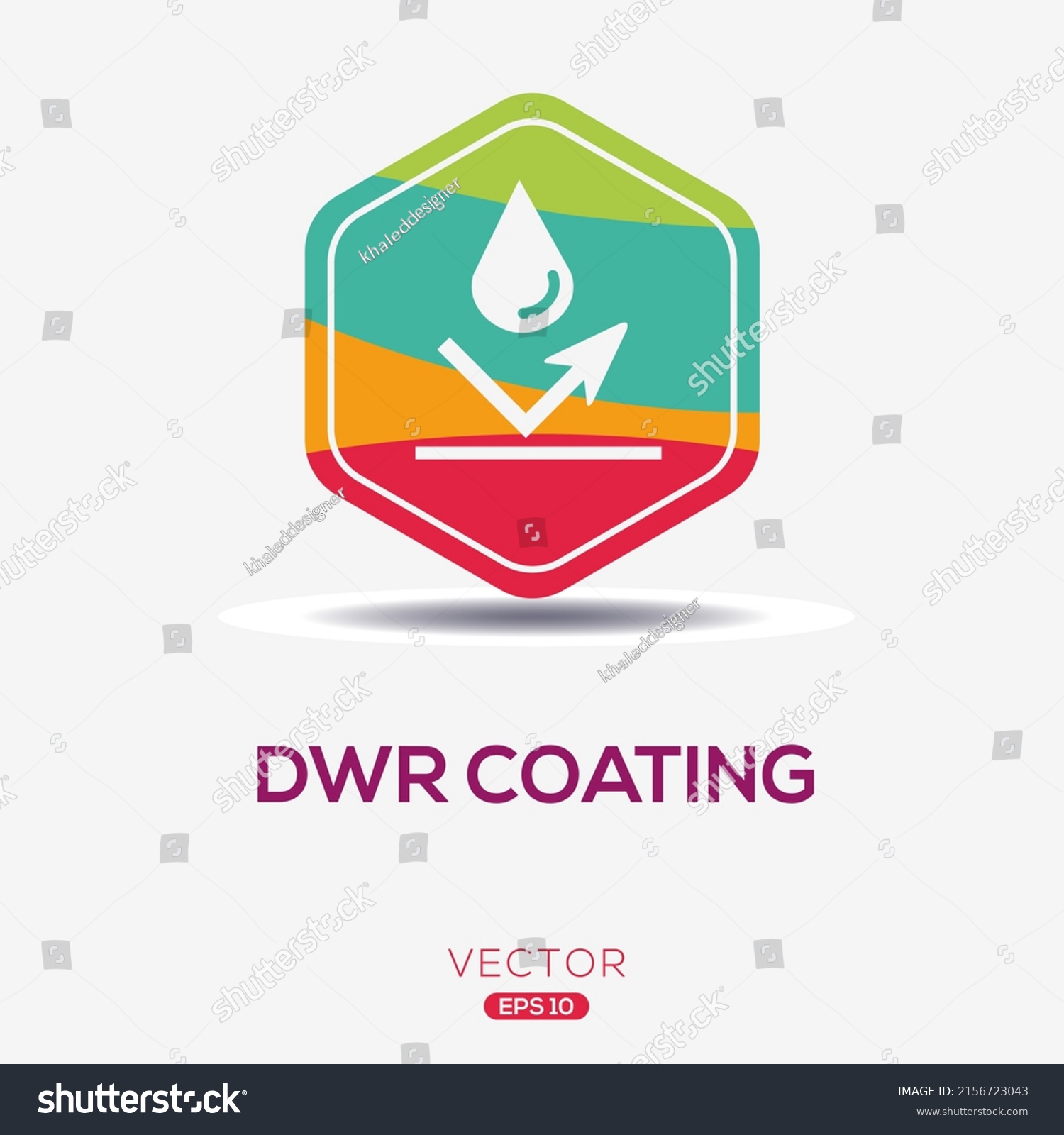 Creative Dwr Coating Icon Vector Sign Stock Vector (Royalty Free ...