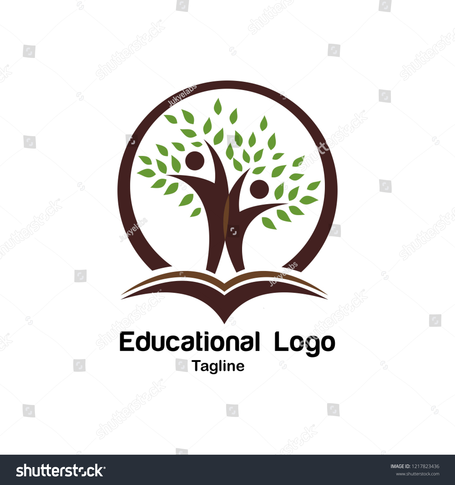 Creative Education Logo Design Stock Vector (Royalty Free) 1217823436