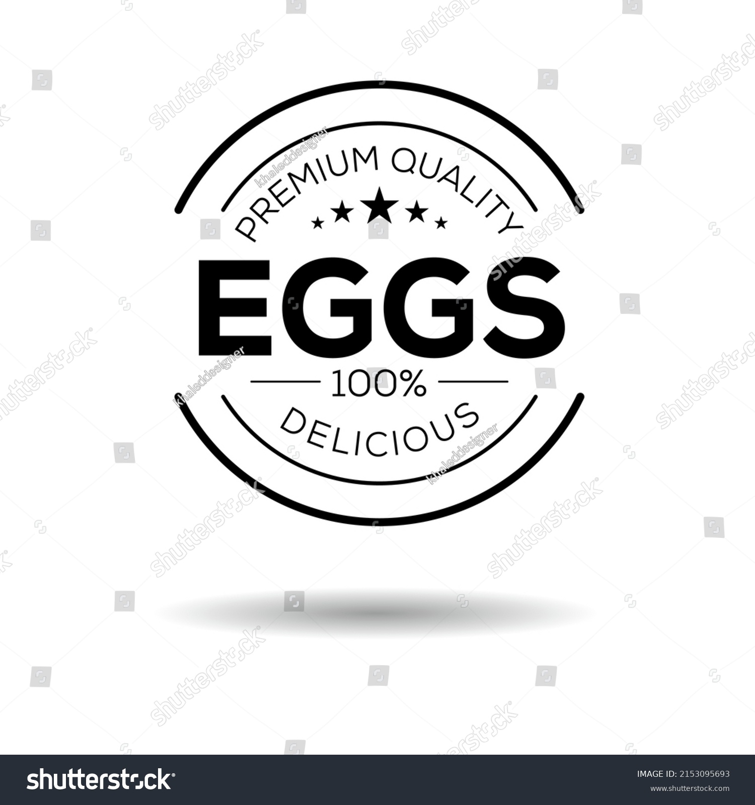 Creative Eggs Logo Eggs Sticker Vector Stock Vector (Royalty Free ...