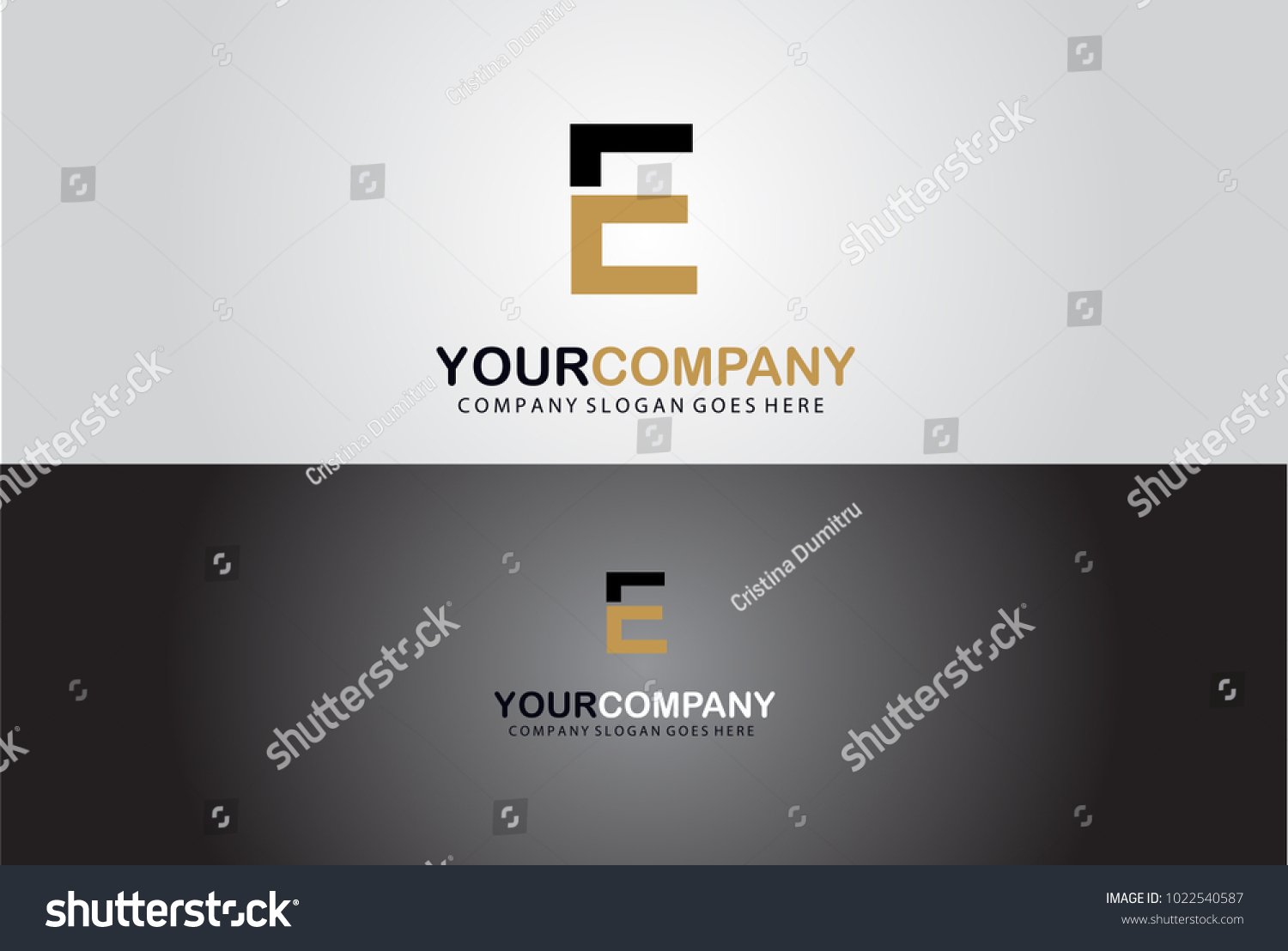 Creative Elegant Abstract Letter E Alphabet Stock Vector (Royalty Free ...