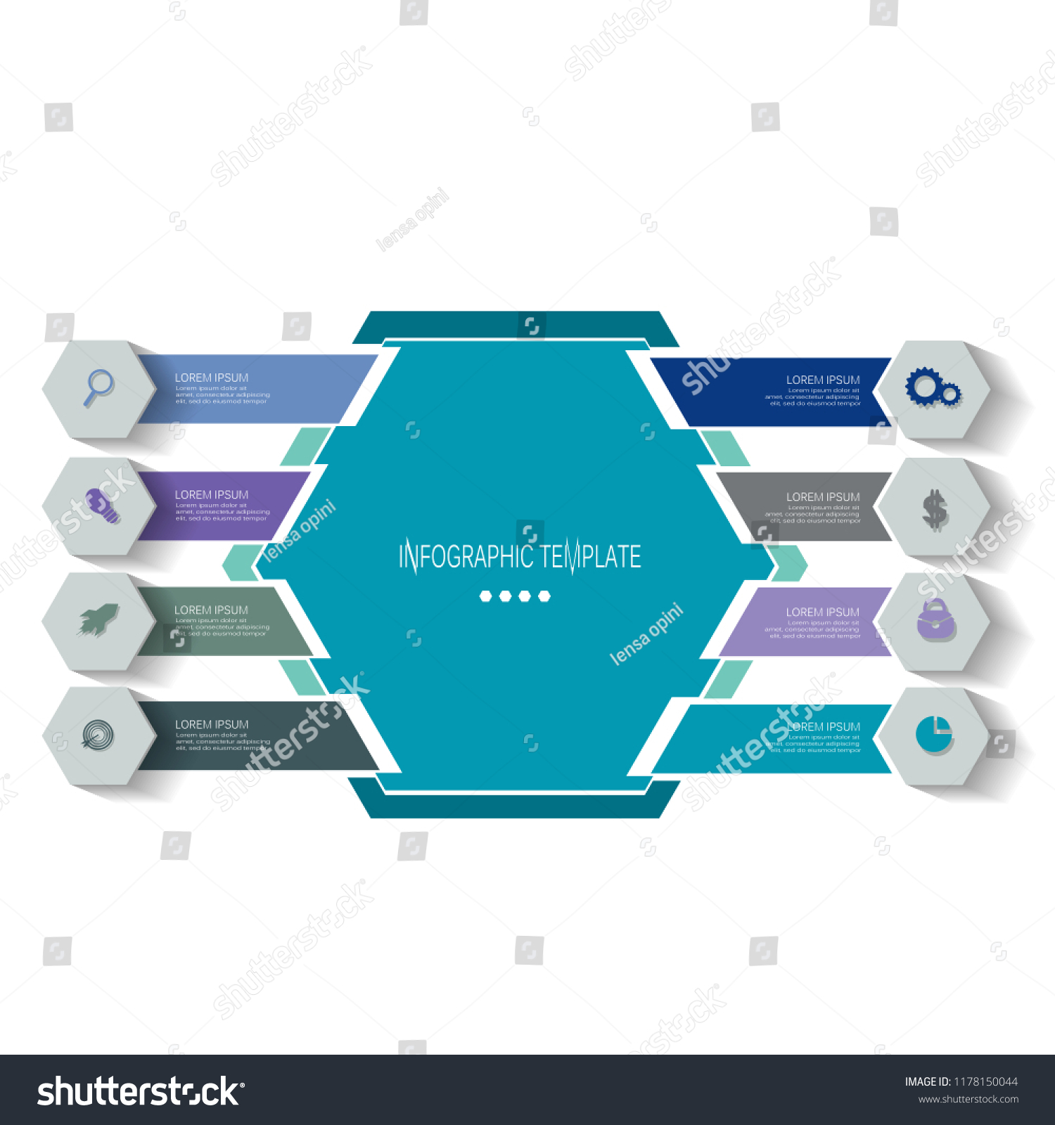 Creative Elegant Timeline Infographic Element Template Stock Vector ...
