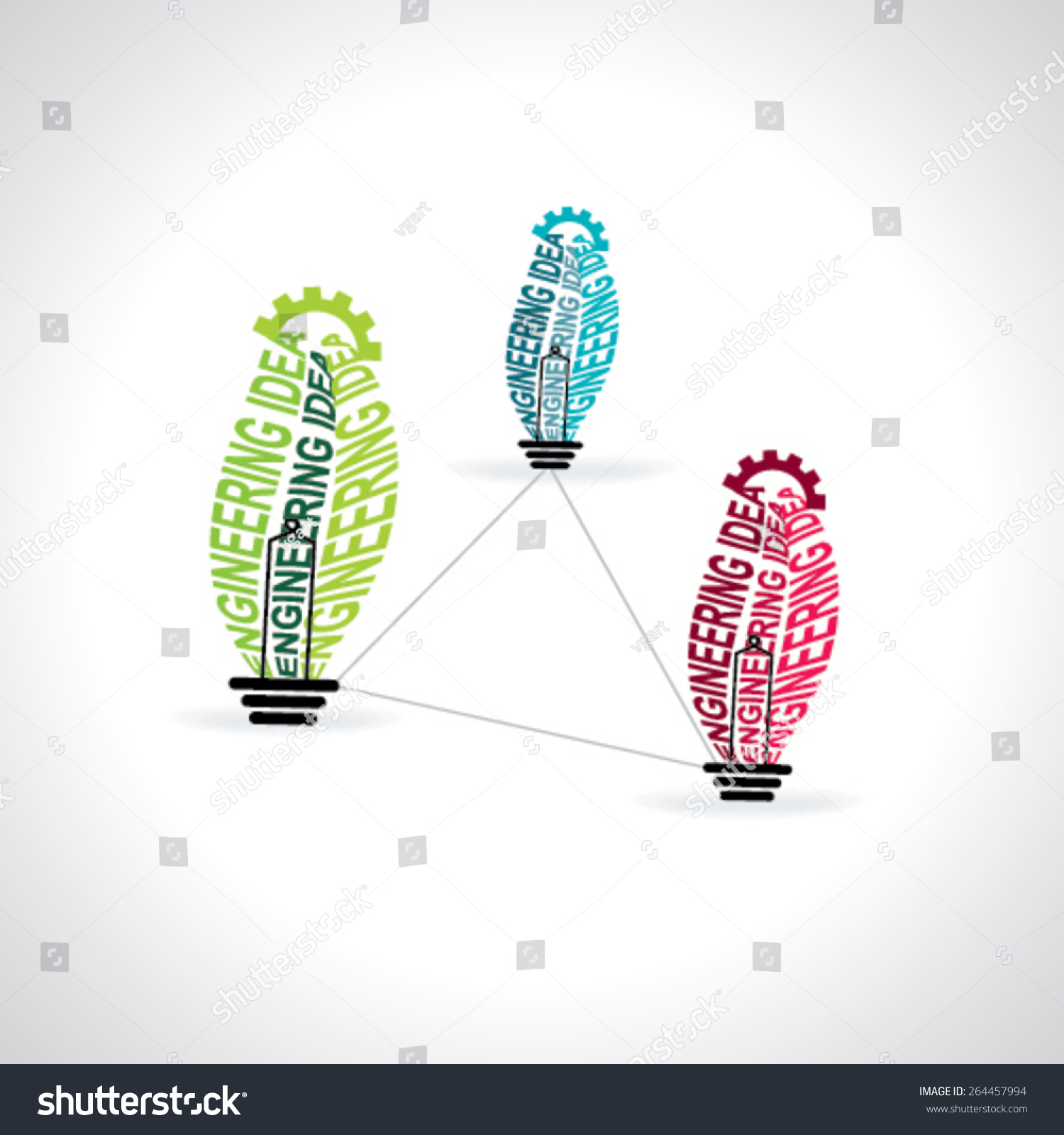 Creative Engineering Idea Bulb Concept Over Stock Vector (Royalty Free ...