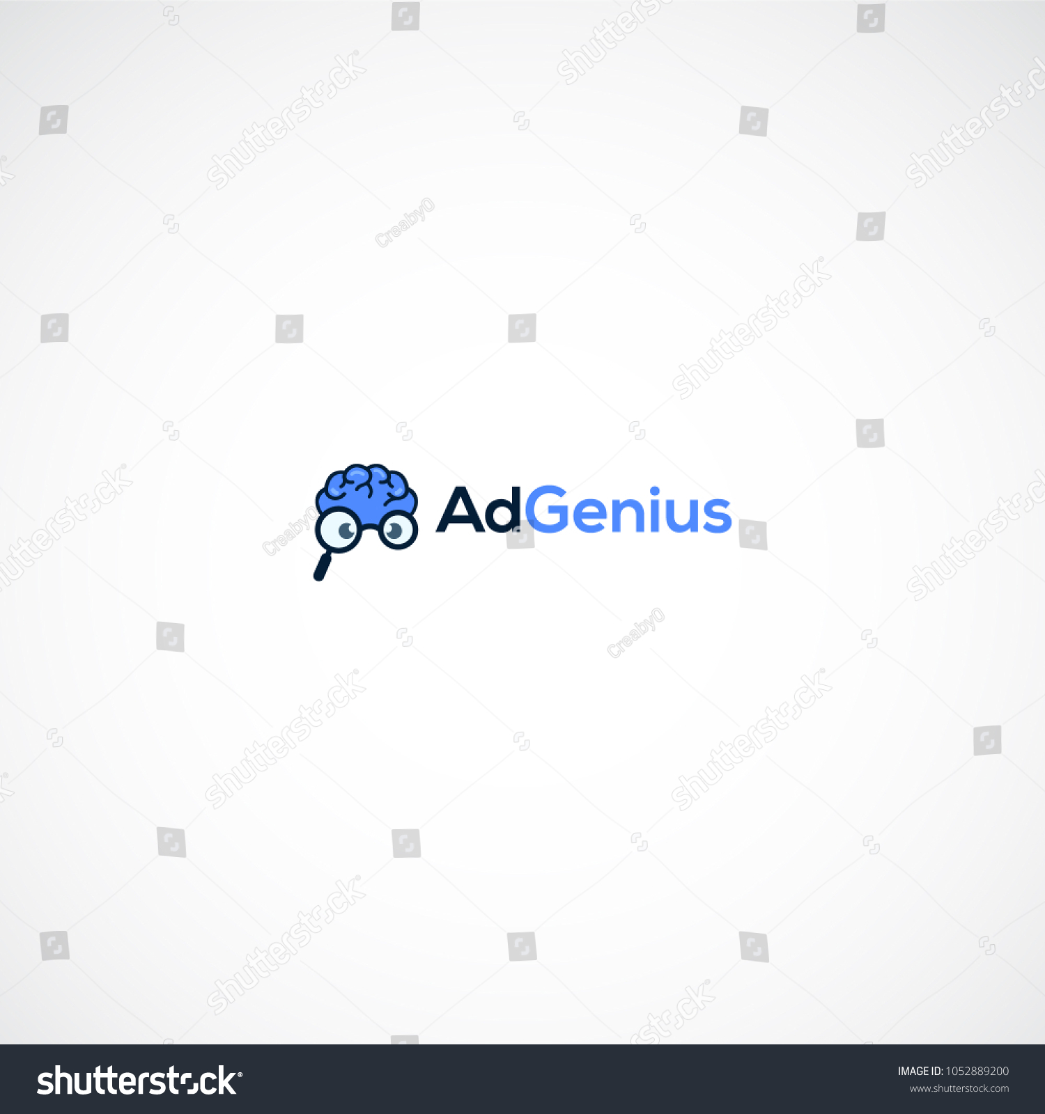 Creative Example Logo Names Adgenius Brain Stock Vector (Royalty Free ...