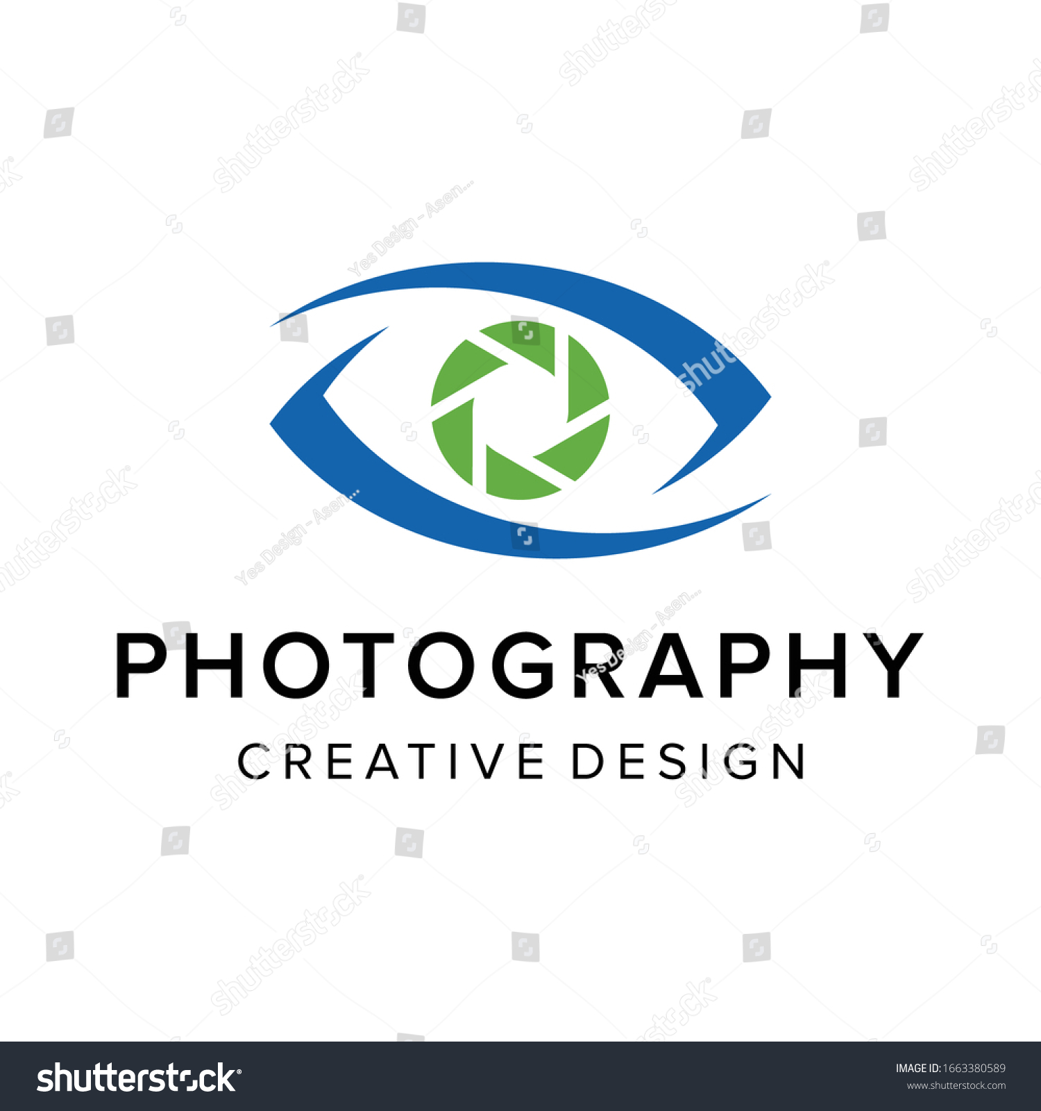 Creative Eye Camera Lens Logo Design Stock Vector (Royalty Free ...