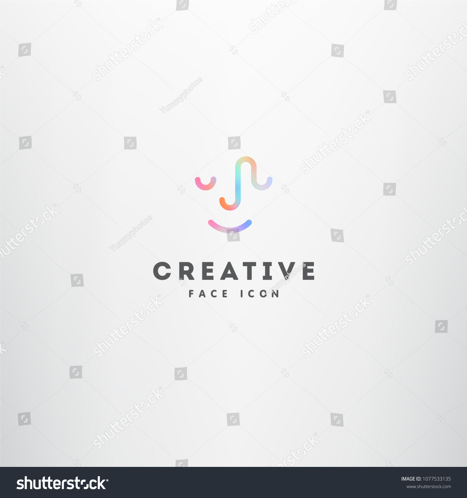 Creative Face Logo Vector Illustration Stock Vector (Royalty Free ...