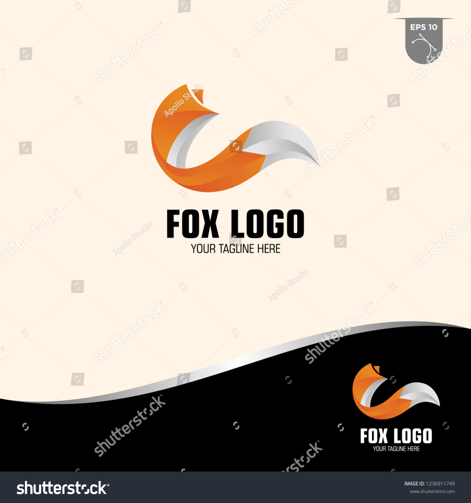 Creative Fox Logo Design Illustration Stock Vector (Royalty Free ...