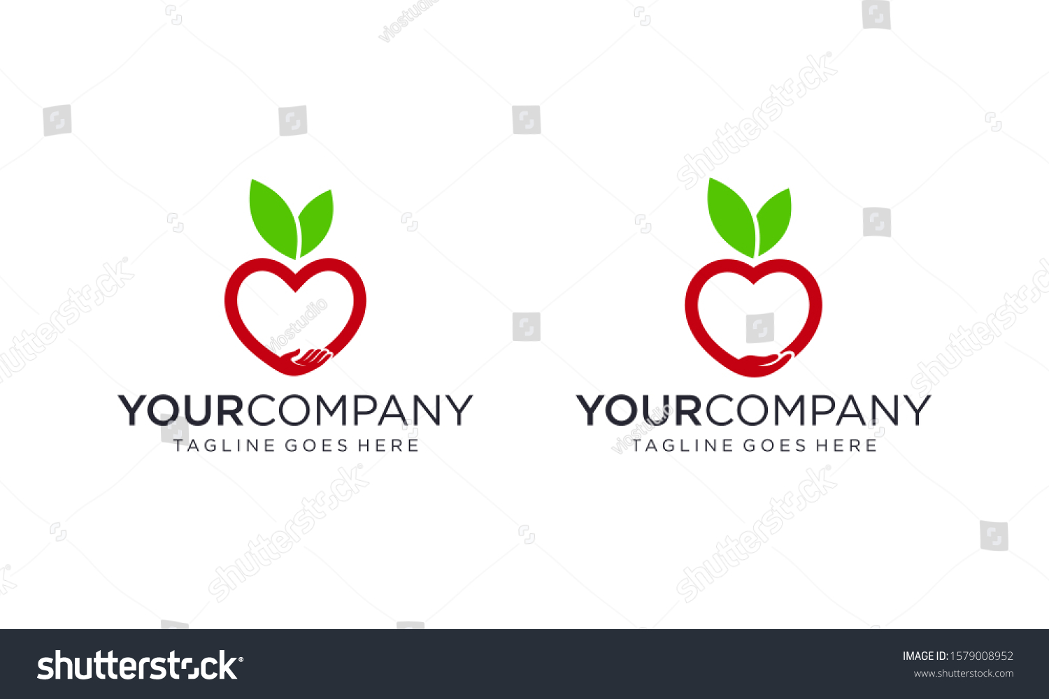 Creative Fruit Logo Design Concept Stock Vector (Royalty Free) 1579008952