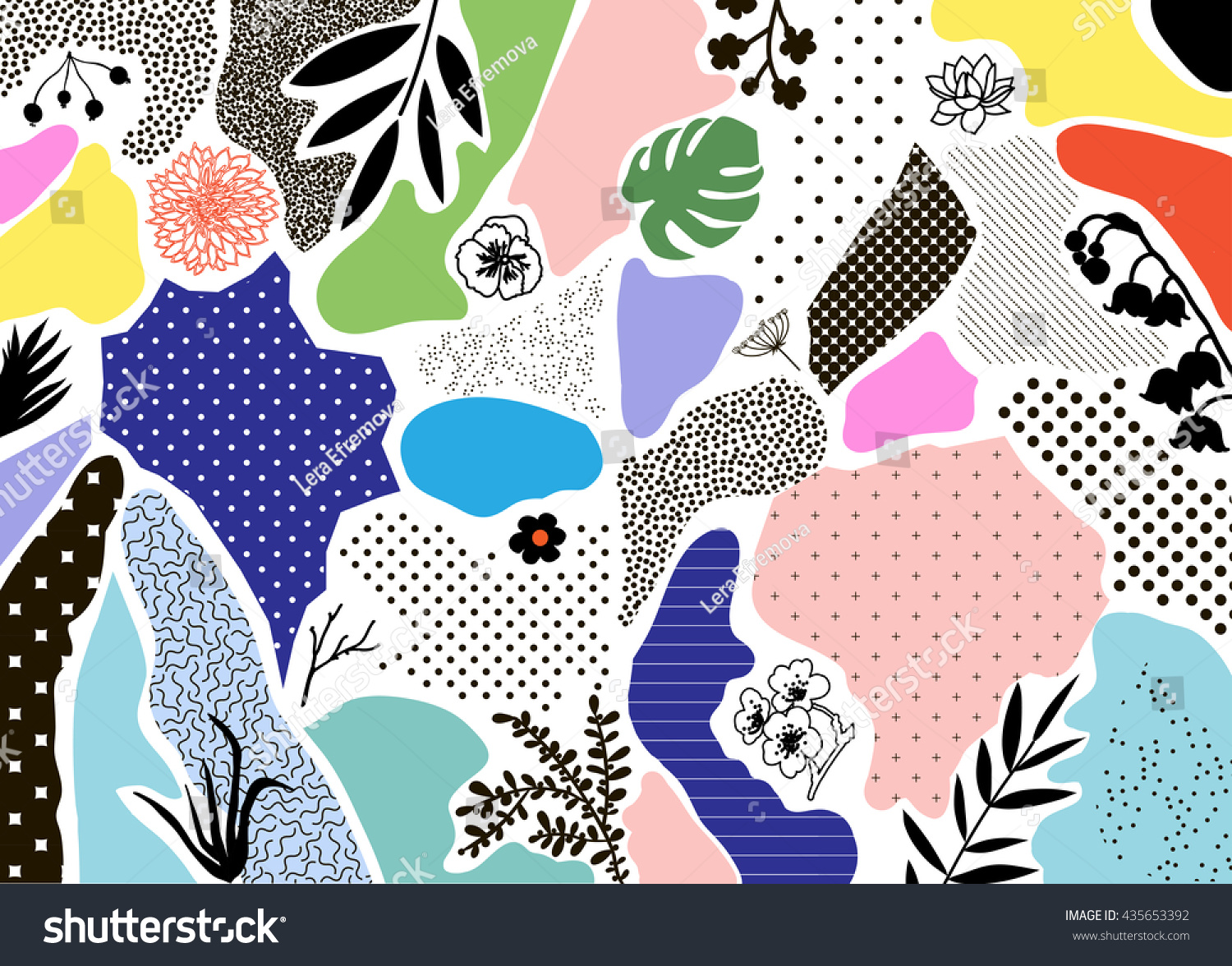 16,547 Floral element collage papers Images, Stock Photos & Vectors ...