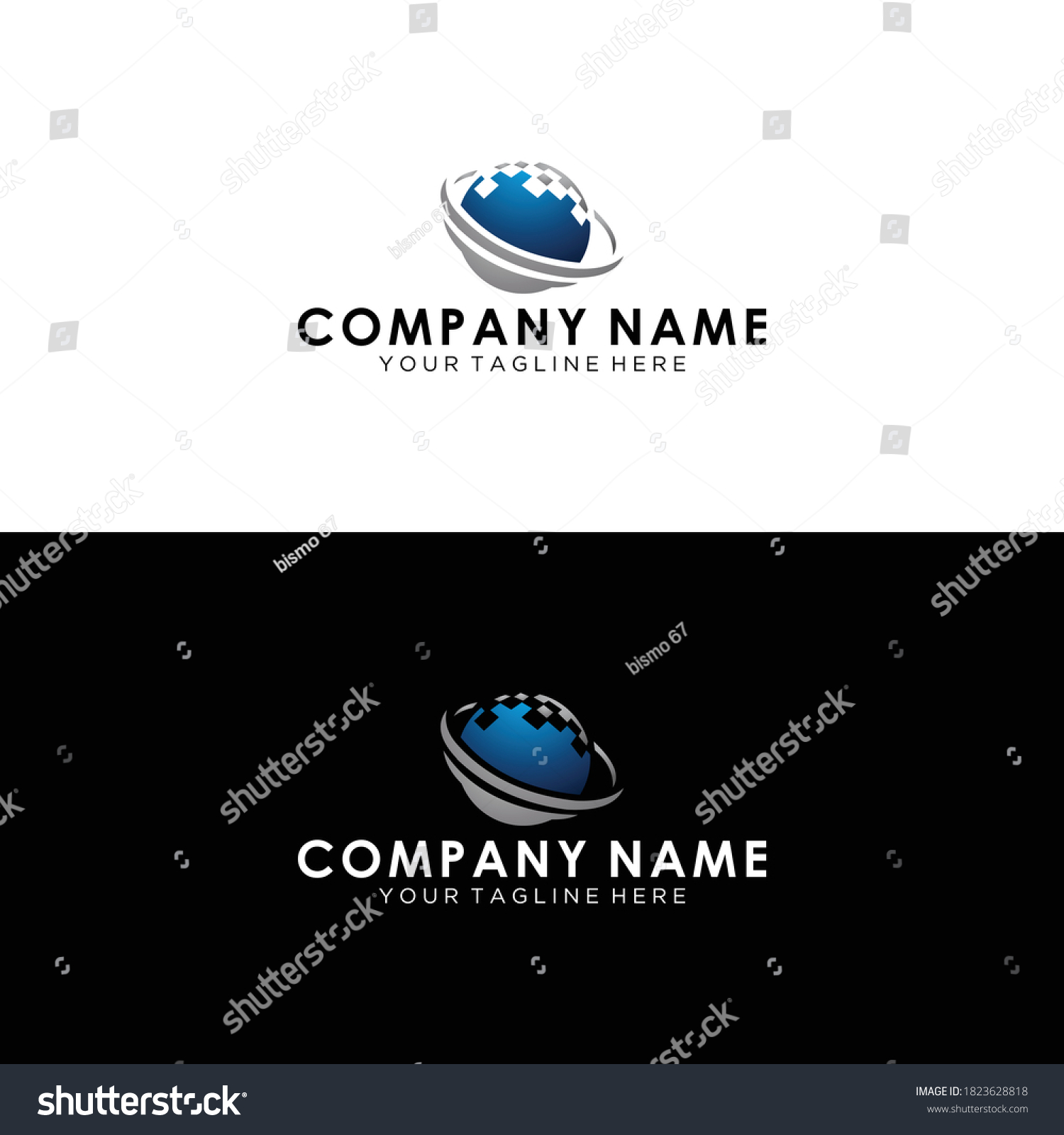 Creative Globe Concept Logo Design Template Stock Vector (Royalty Free ...