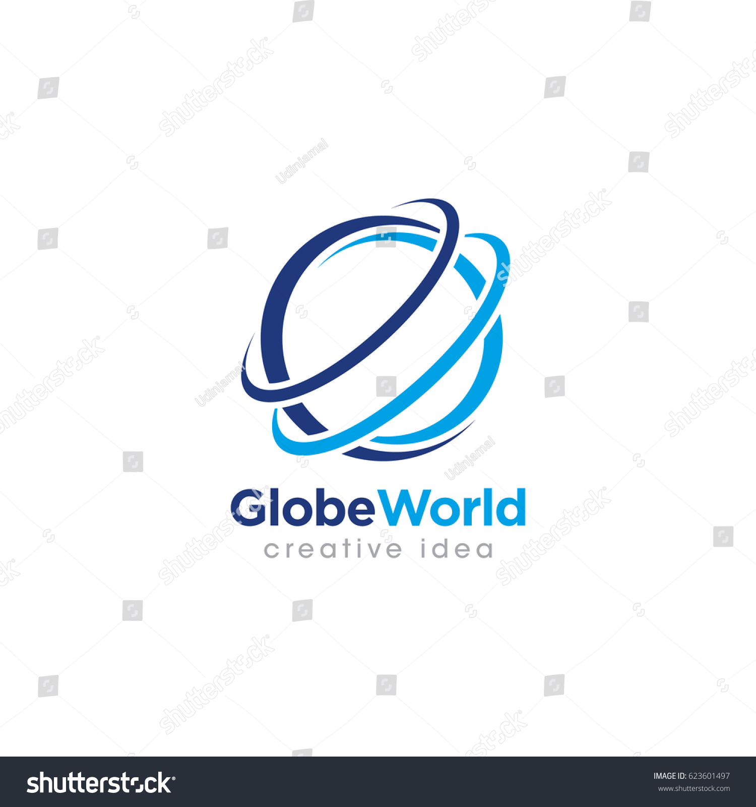 Creative Globe Concept Logo Design Template Stock Vector (Royalty Free ...