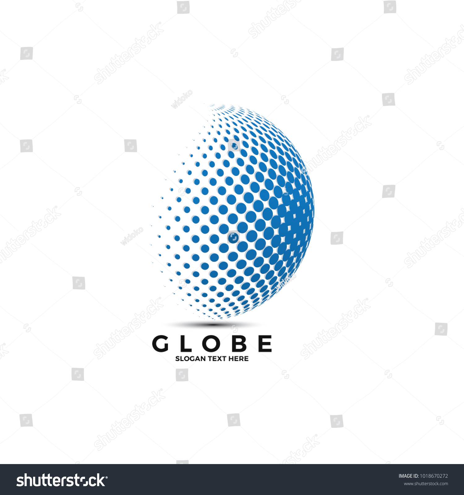 Creative Globe Concept Logo Design Template Stock Vector (Royalty Free ...