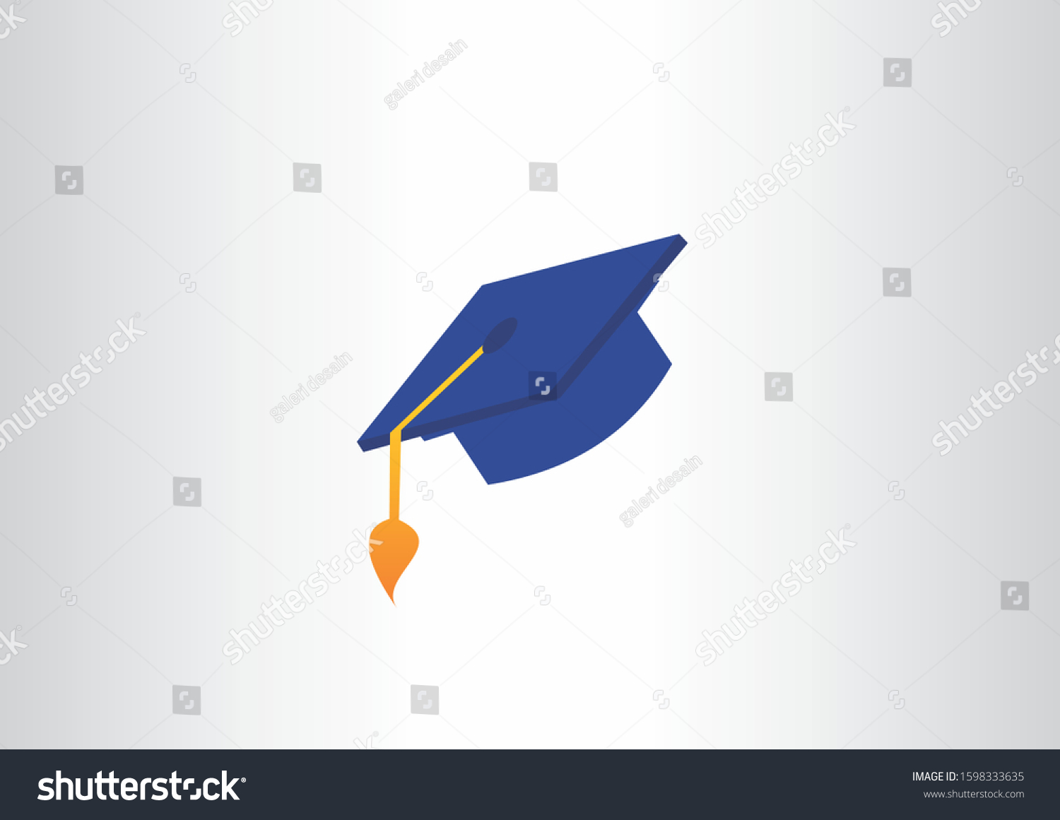 Creative Graduation Logo Vector Student Ceremony: เวกเตอร์สต็อก (ปลอด ...