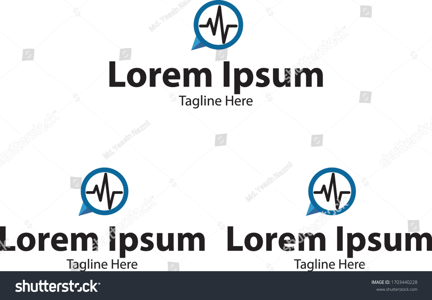 Creative Hearing Aid Logo Design Stock Vector (Royalty Free) 1703440228 ...