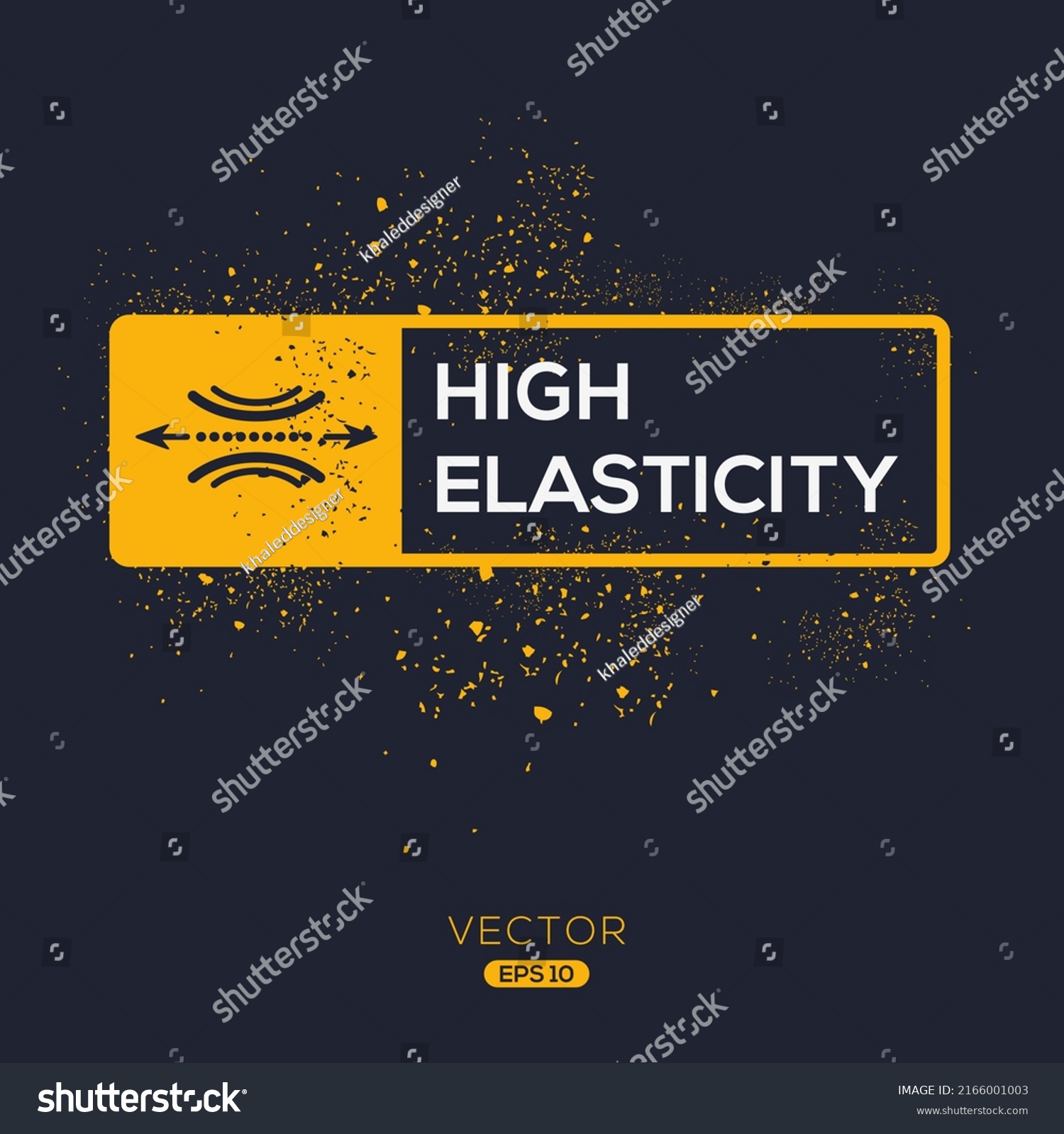 Creative High Elasticity Icon Vector Sign Stock Vector (Royalty Free ...