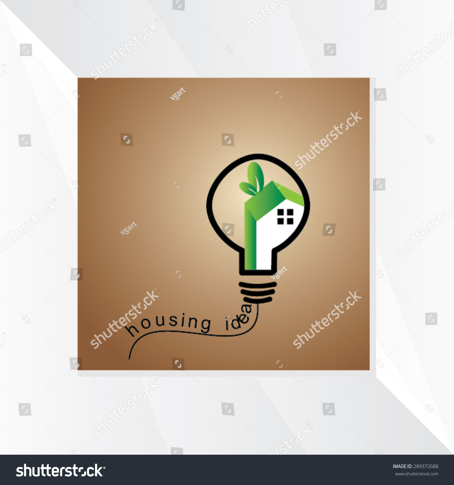 Creative Home Bulb Idea Vector Illustration Stock Vector (Royalty Free ...