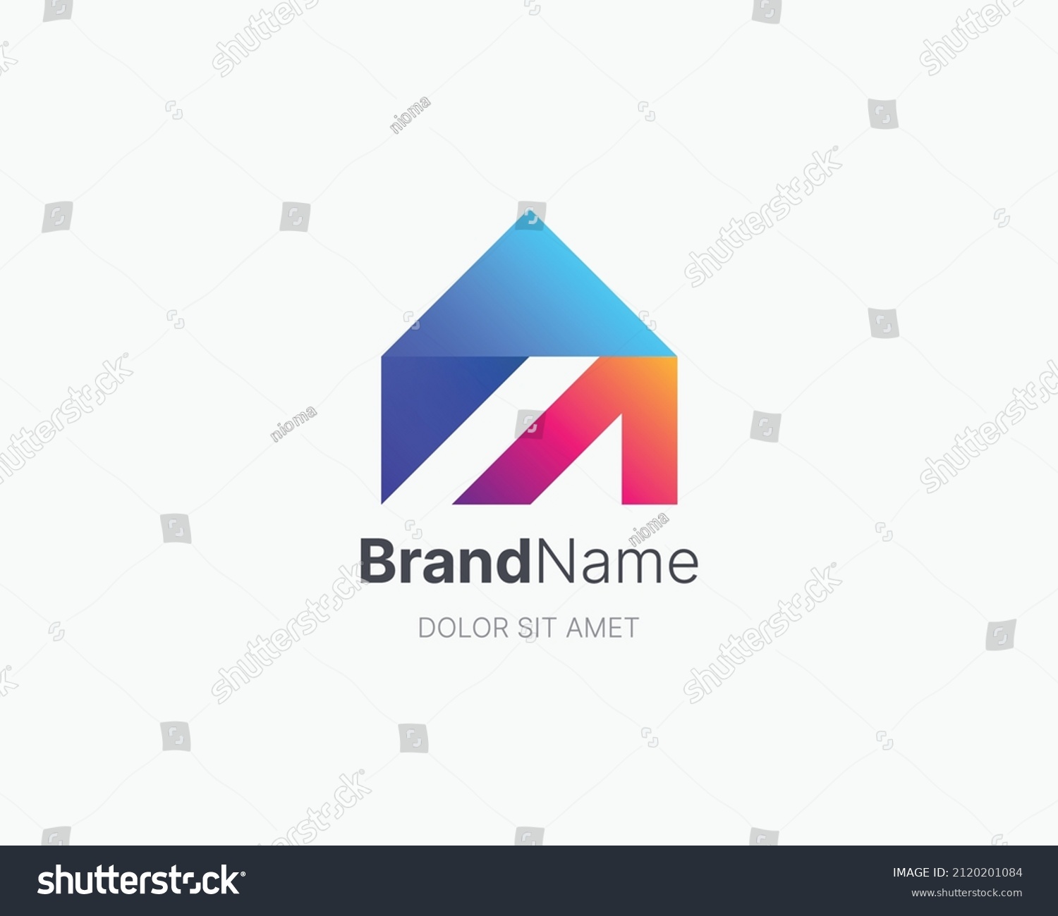 Creative House Letter Logo Stock Vector (Royalty Free) 2120201084 ...