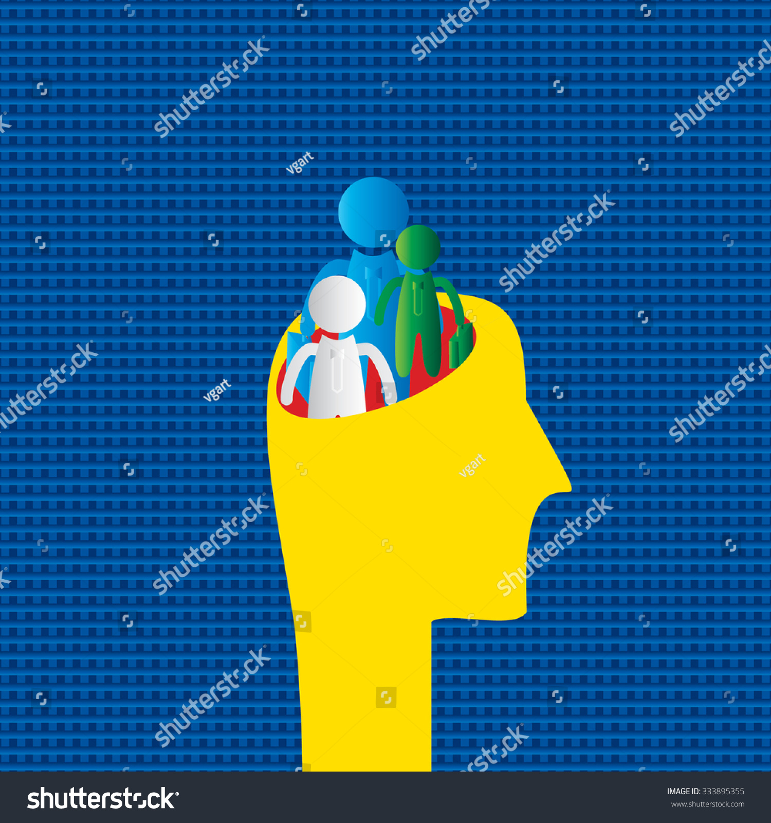 Creative Human Head Peoples Vector Stock Vector (Royalty Free ...