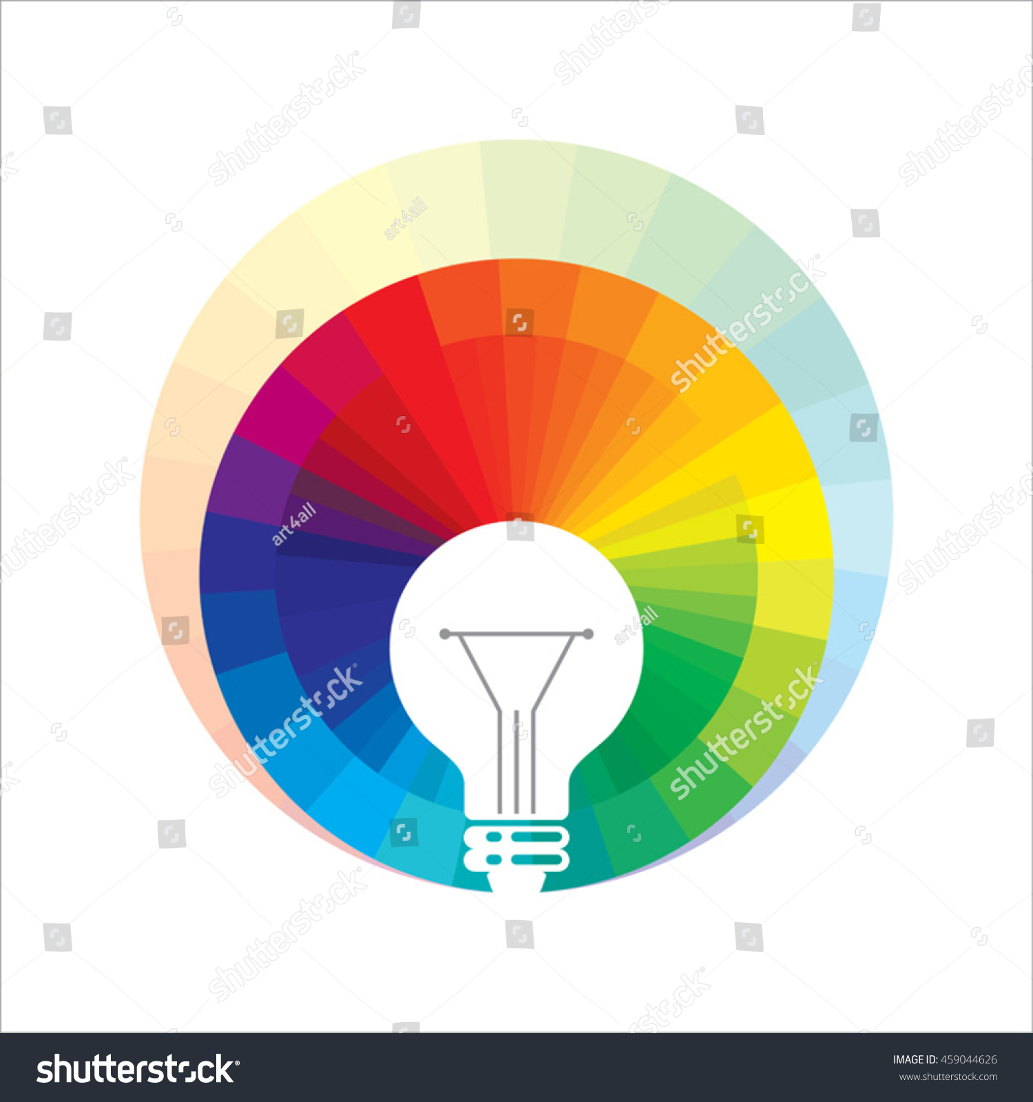 Creative Idea Bulb Illustration Stock Vector (Royalty Free) 459044626