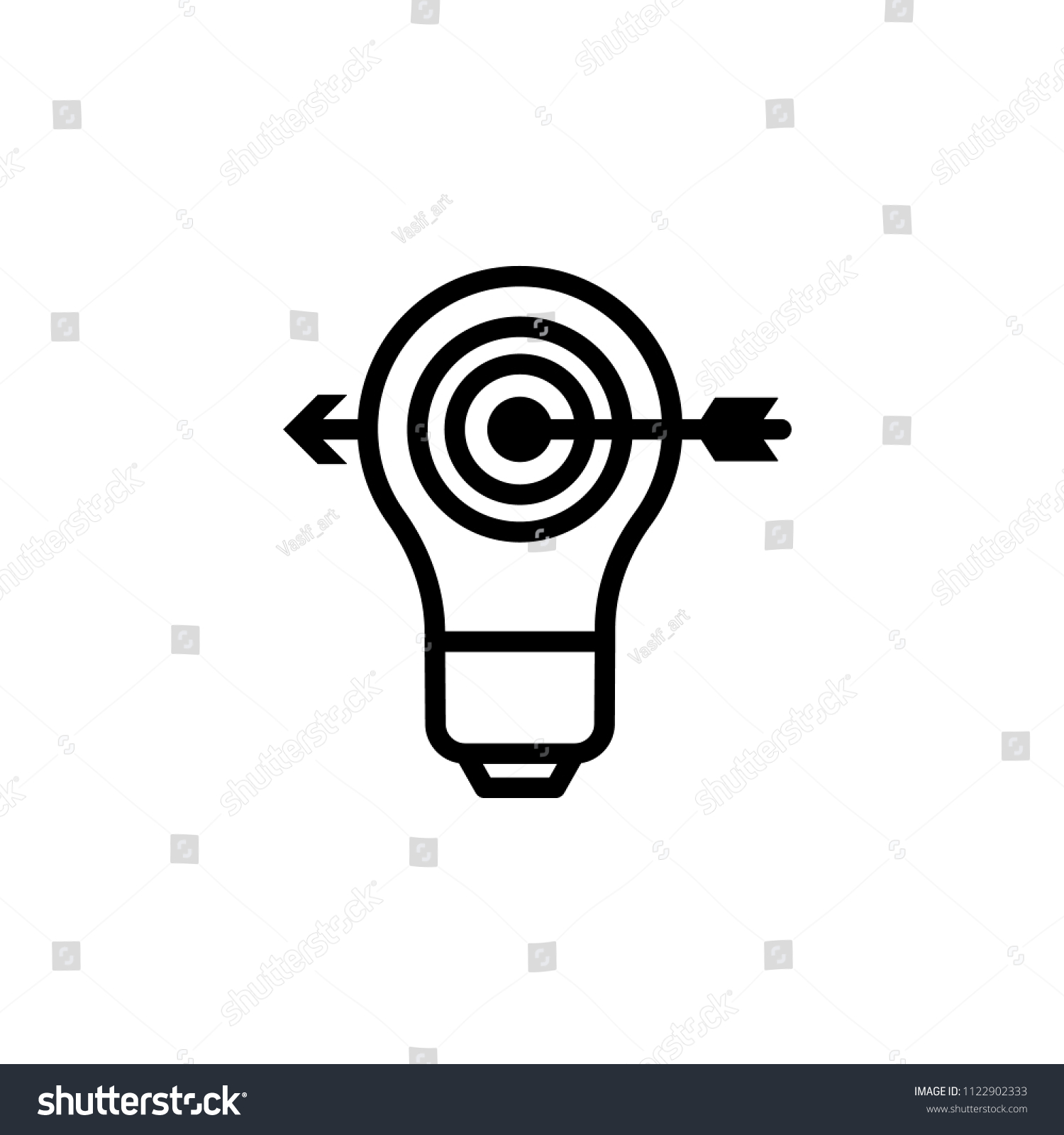 Creative Idea Bulb Shape Inspiration Concept Stock Vector (Royalty Free ...