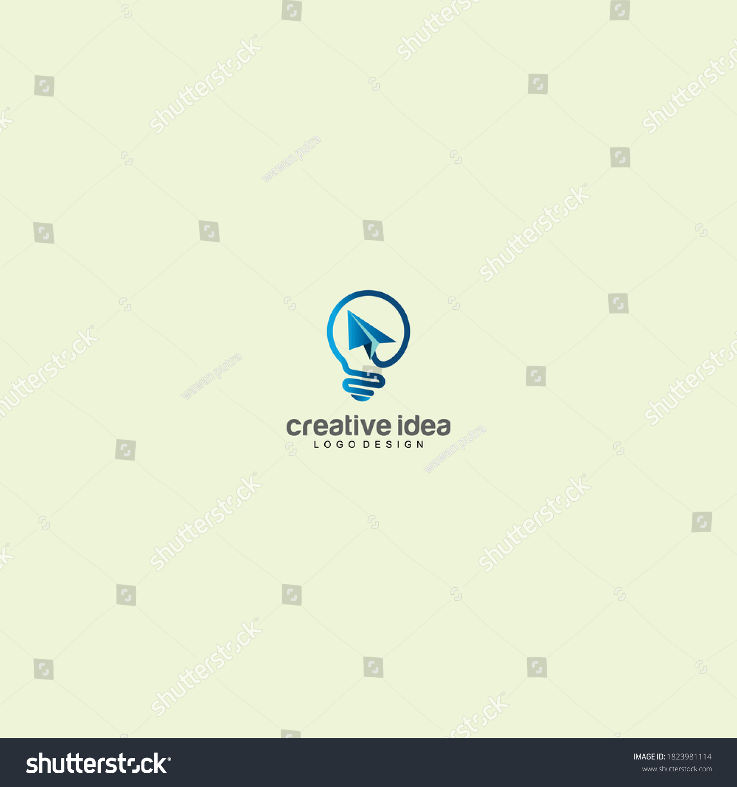 Creative Idea Logo Design Concept Stock Vector (Royalty Free) 1823981114