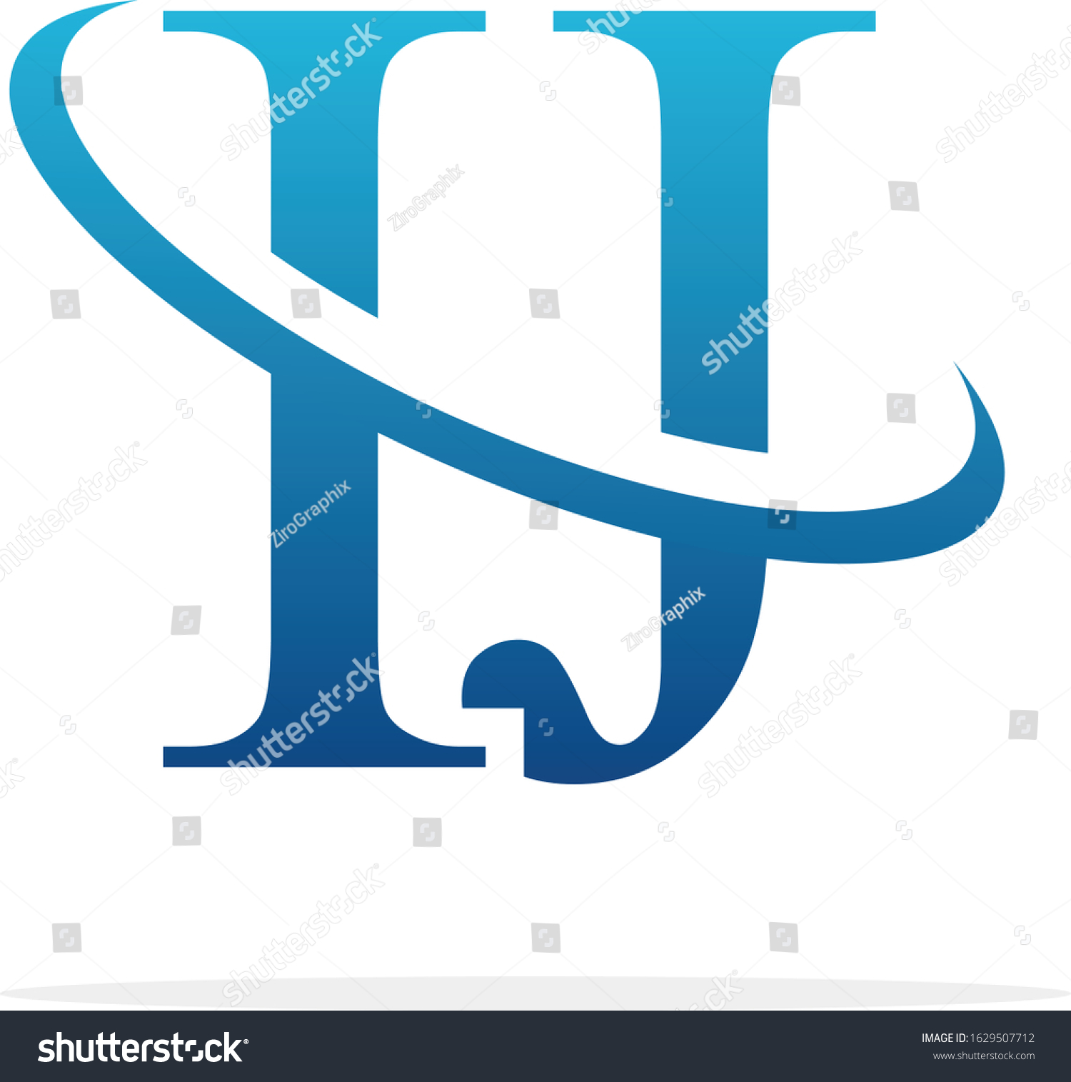 Creative Ij Logo Icon Design Stock Vector (Royalty Free) 1629507712 ...