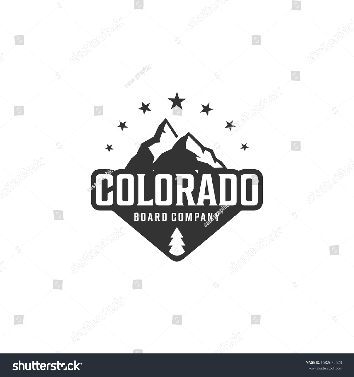 Colorado mountain logo Images, Stock Photos & Vectors | Shutterstock