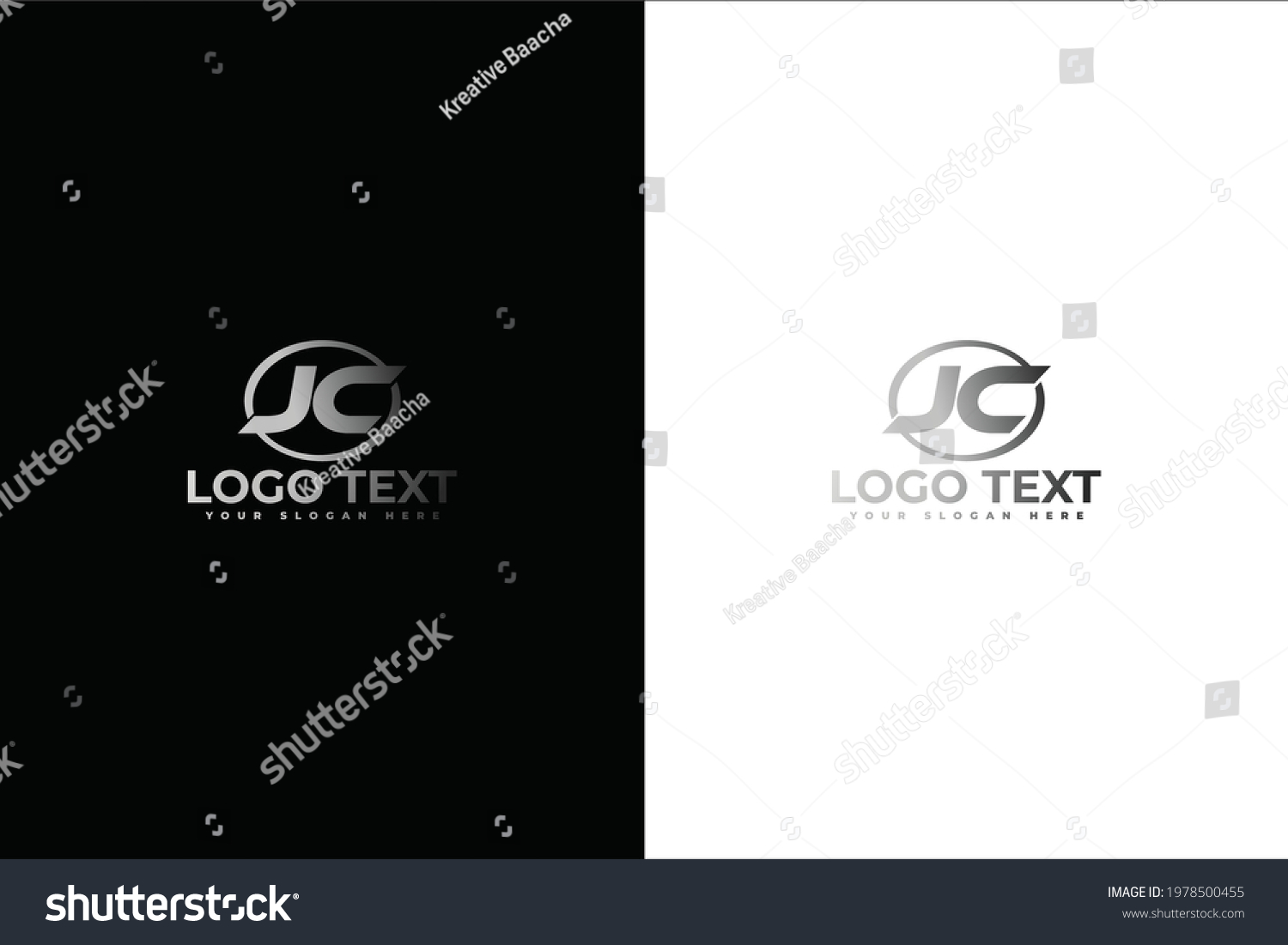 Creative J C Letter Logo Vector Stock Vector (Royalty Free) 1978500455 ...