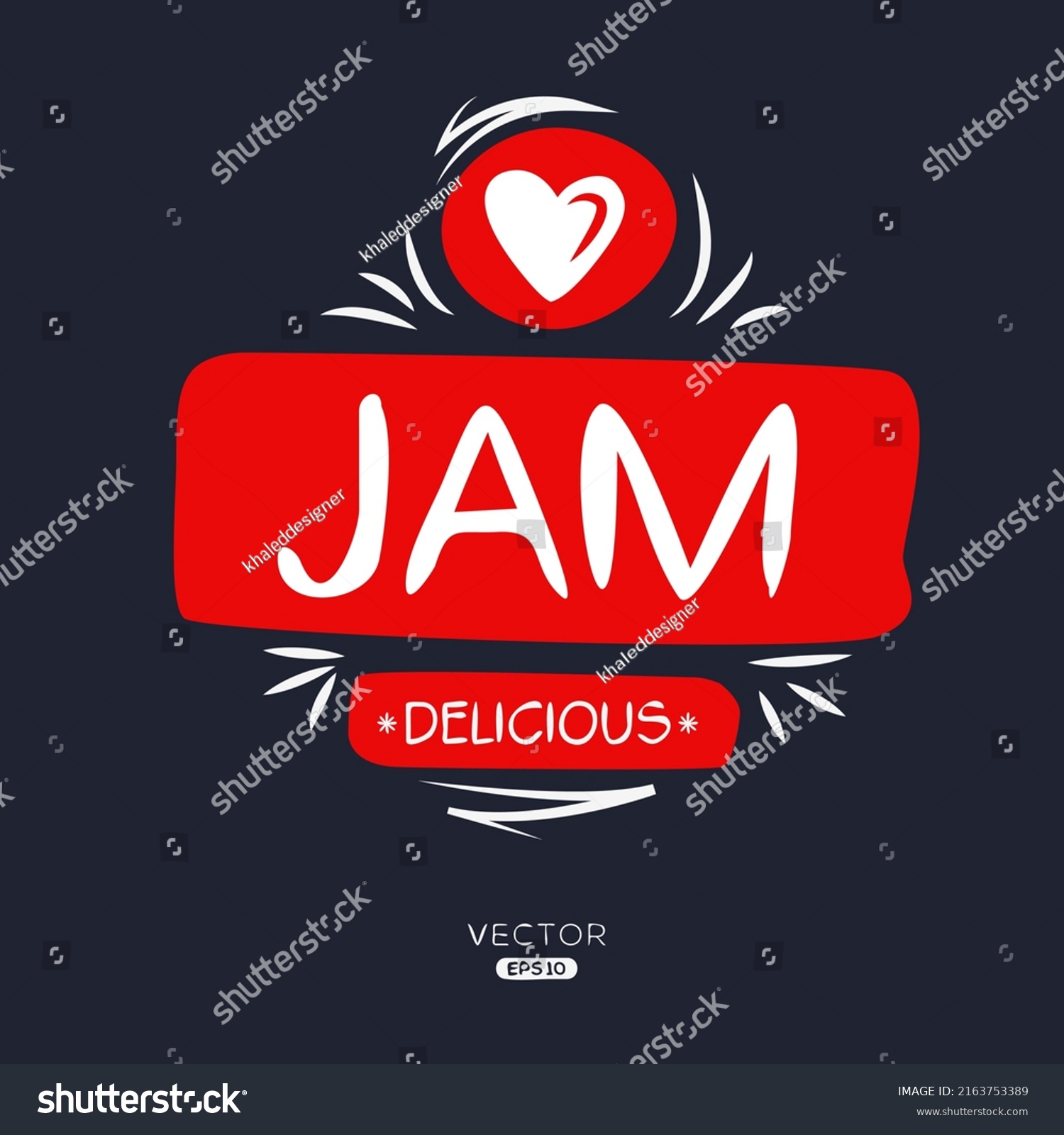 Creative Jam Logo Jam Sticker Vector Stock Vector (Royalty Free ...