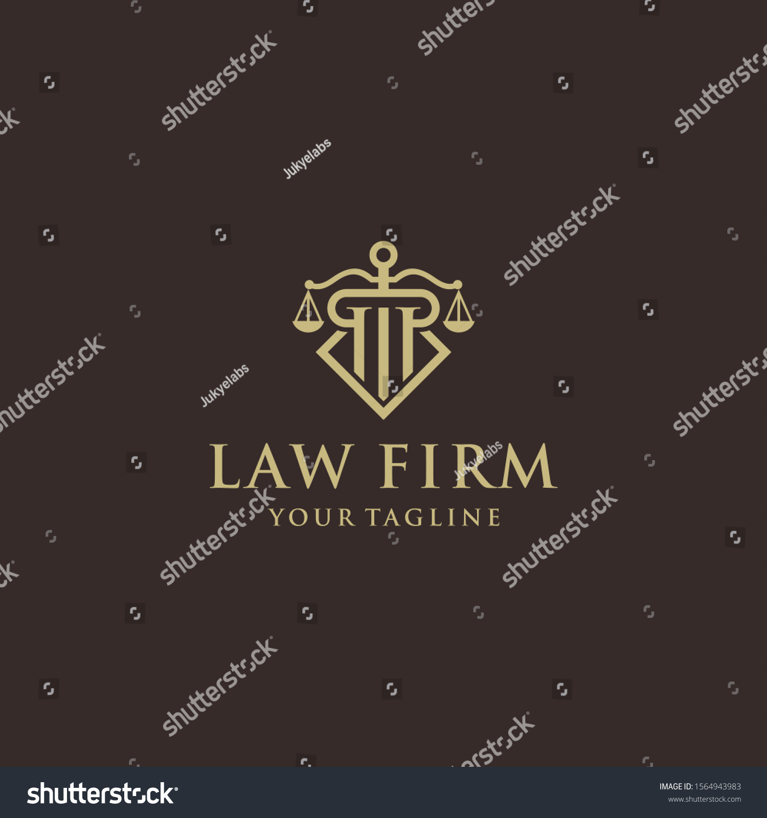 Creative Law Office Logo Design Template Stock Vector (Royalty Free ...