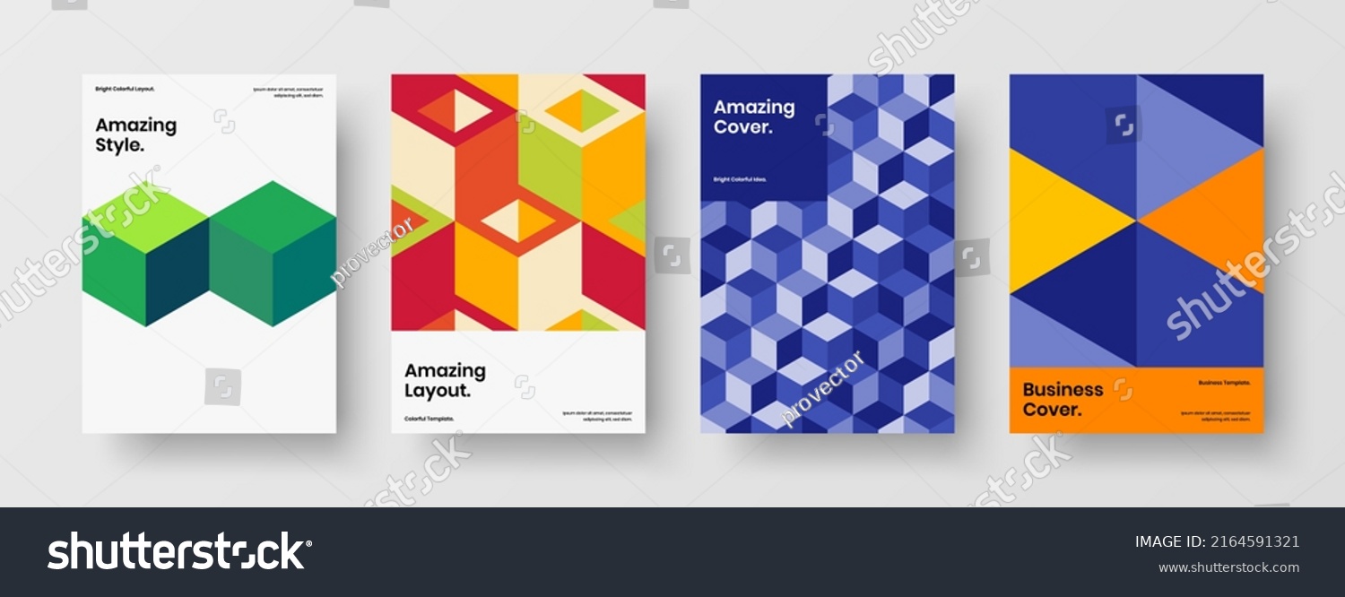 Creative Leaflet A4 Design Vector Template Stock Vector (Royalty Free ...
